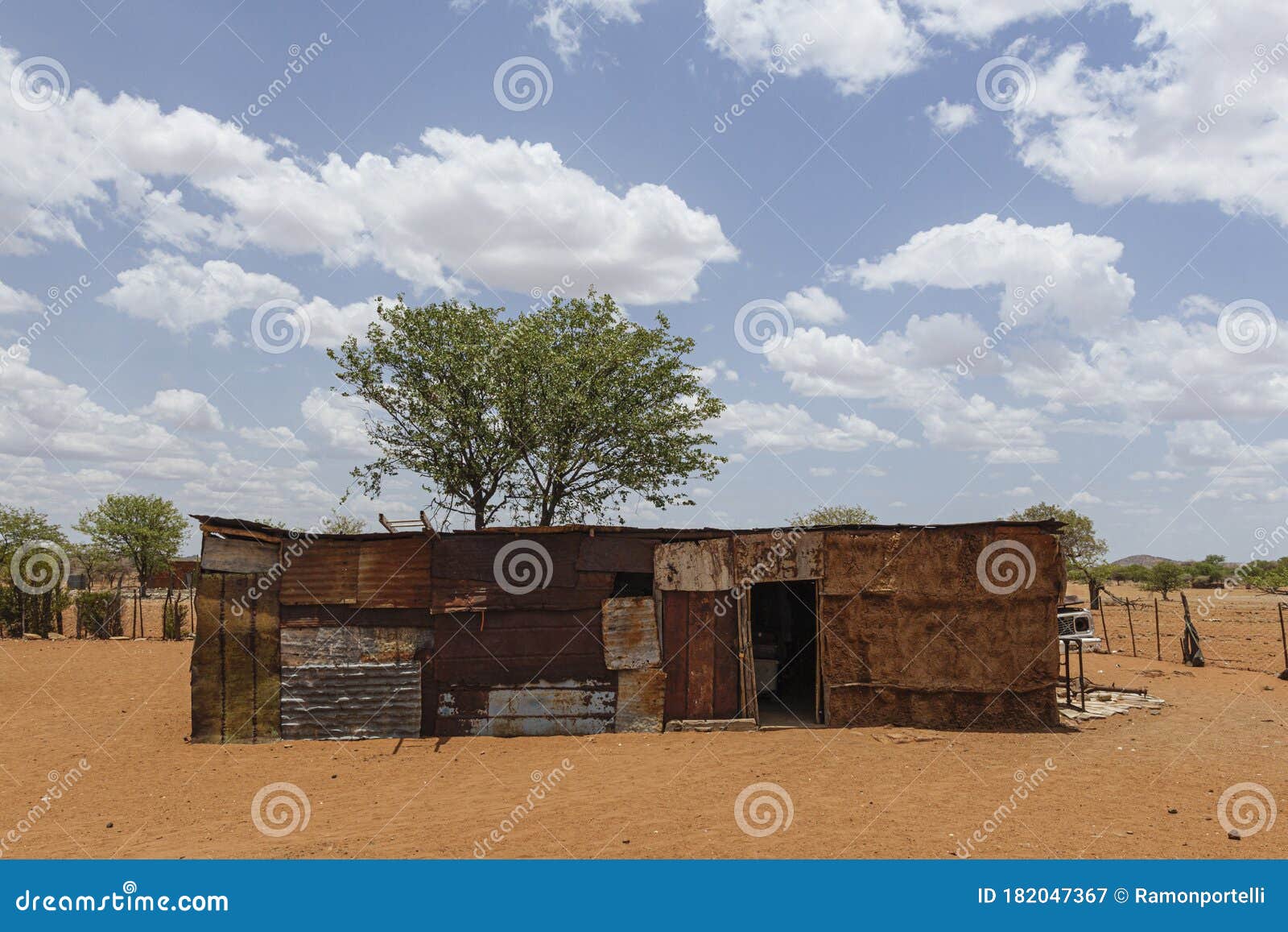 Typical Native Shack, Namibia, Africa Stock Image - Image of life ...
