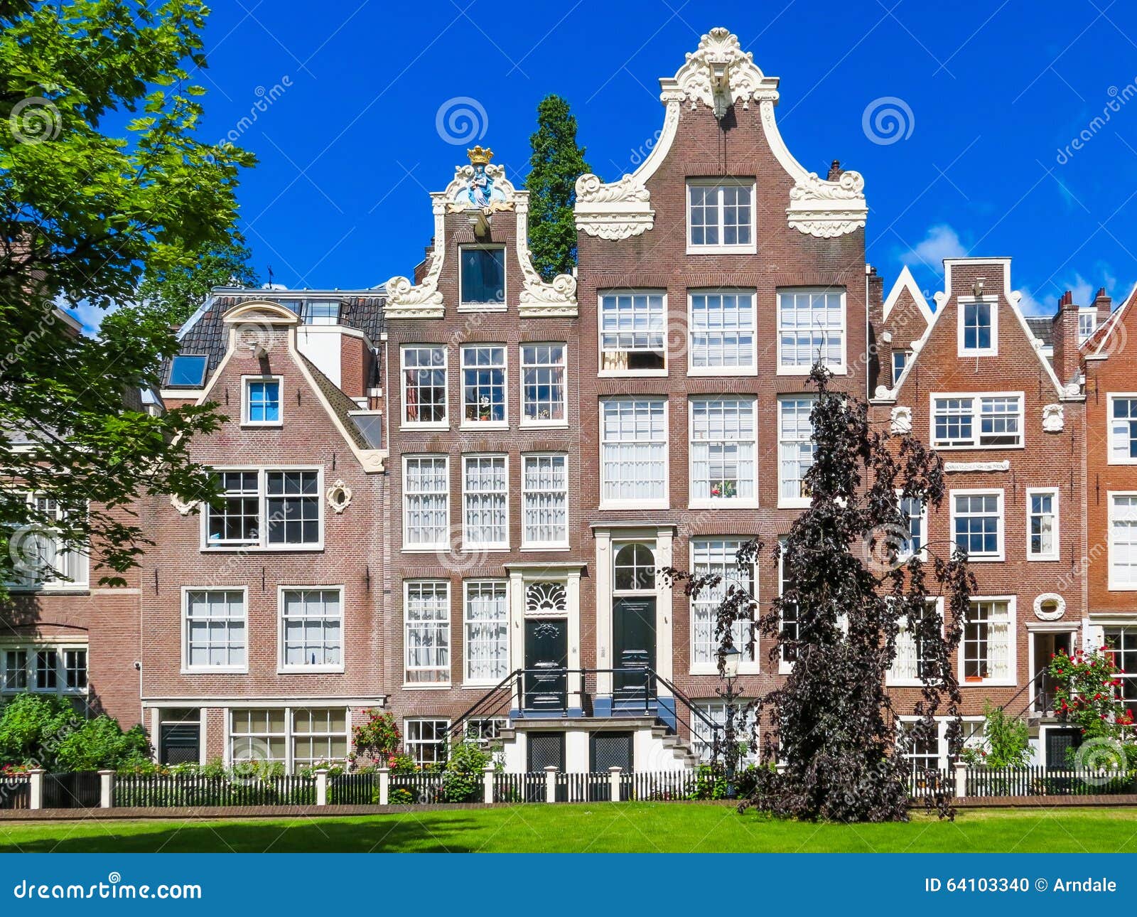 Typical Netherlands houses stock photo. Image of view - 64103340