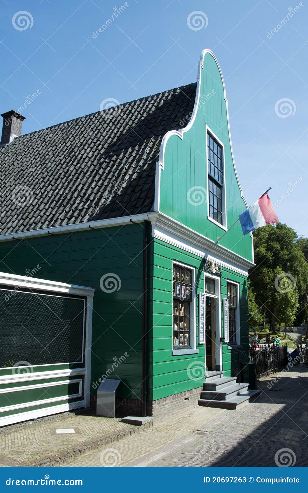 Typical old dutch house stock image. Image of houses - 20697263