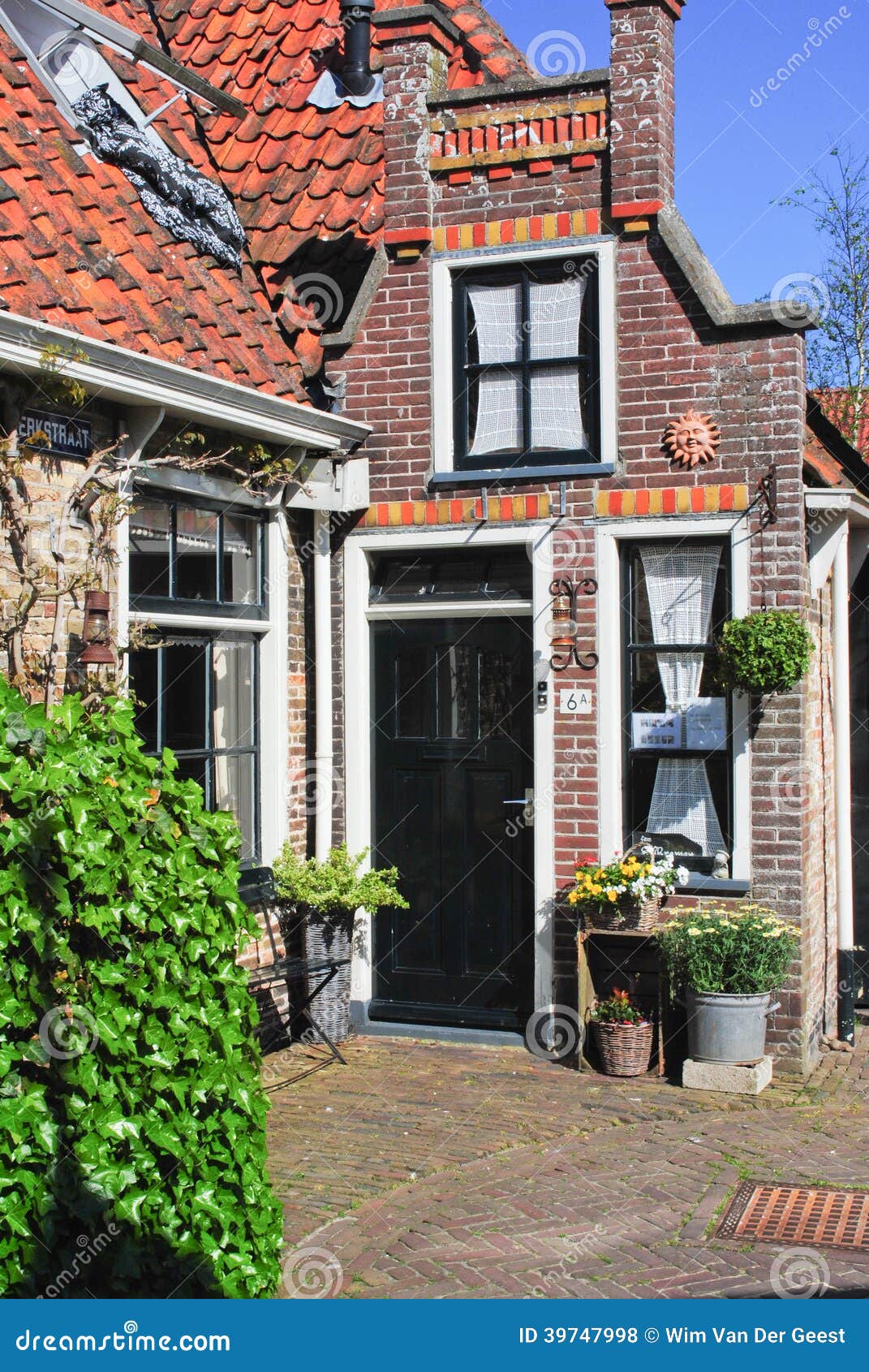 Typical old Dutch house stock photo. Image of brick, dutch - 39747998