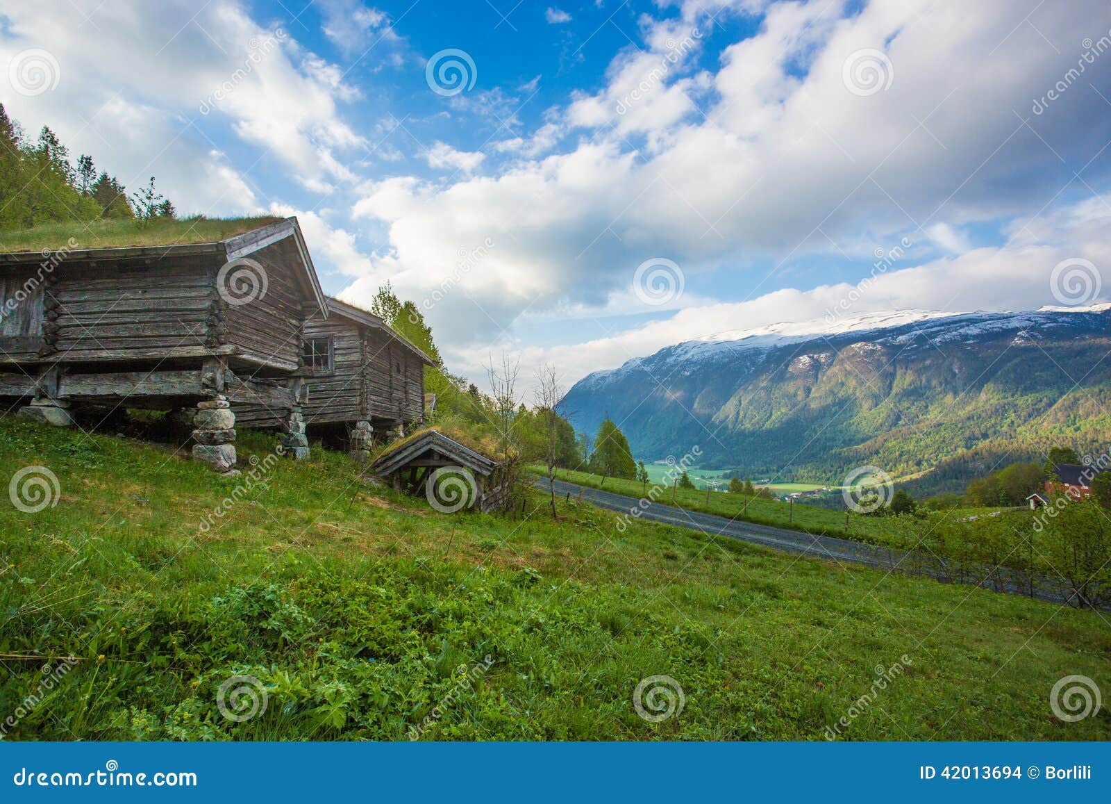 Typical old Norwegian farm stock photo. Image of norwegian - 42013694
