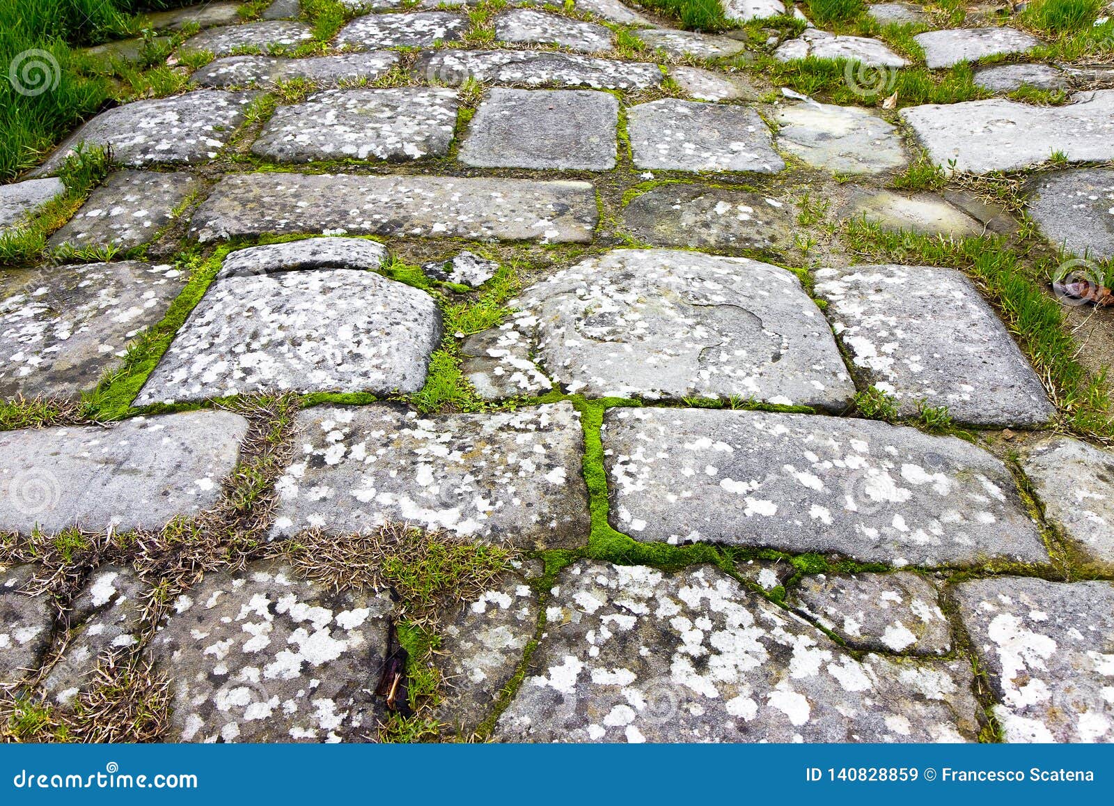 Typical Old Tuscany Paving Made With Carved Stone Blocks Royalty-Free ...