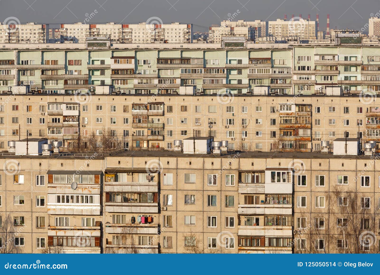 Typical Panel Apartment Buildings As Background or Backdrop Stock Photo ...