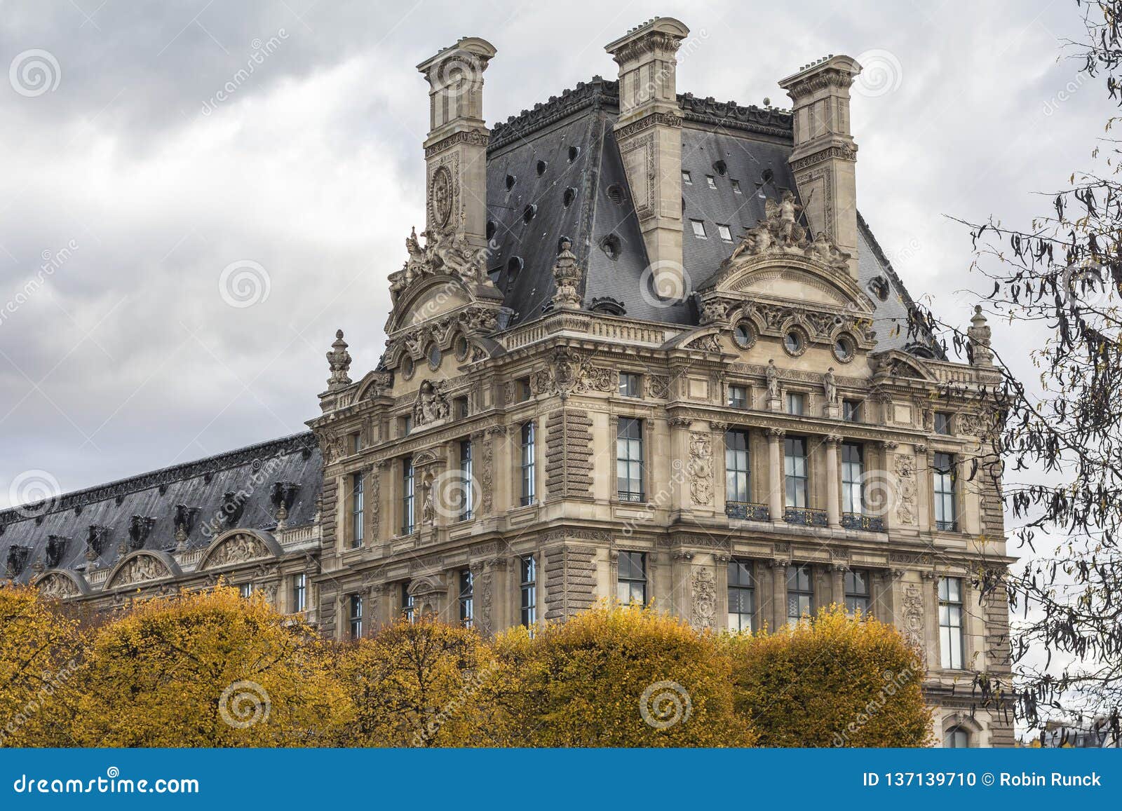 Typical Paris Architecture, Nice House in Center Stock Photo - Image of ...