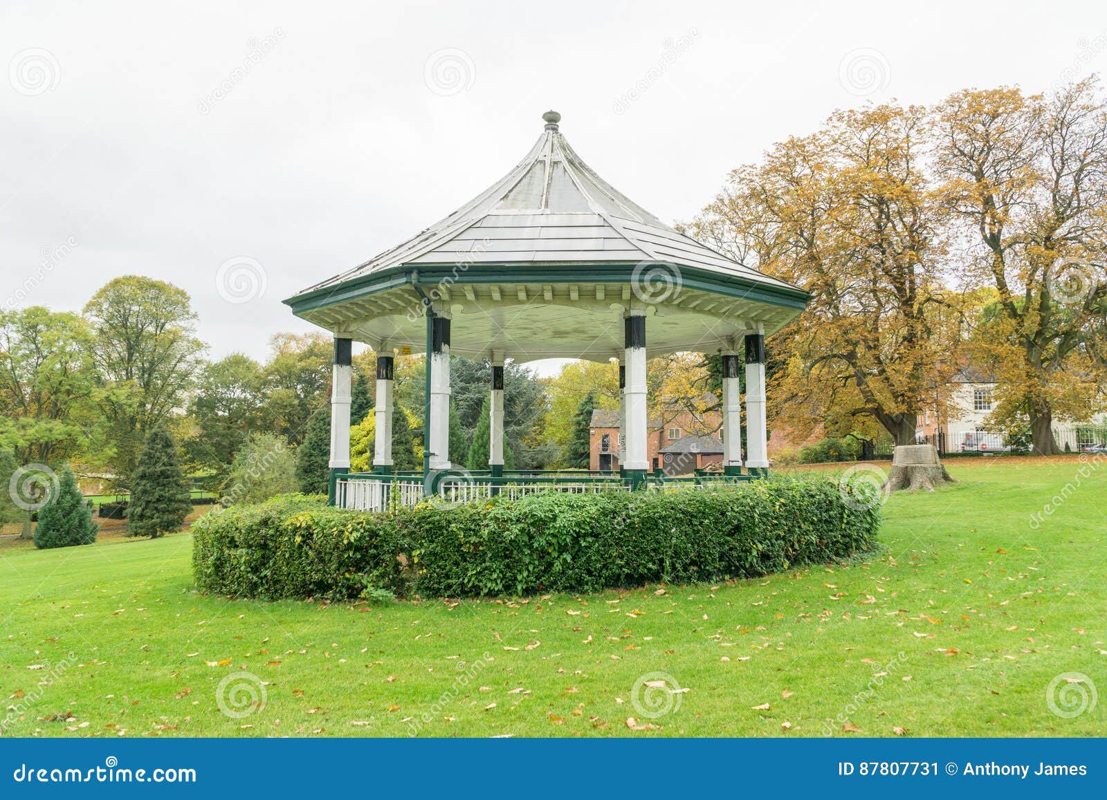 Typical Park Open Air Building Stock Image - Image of trees, building ...
