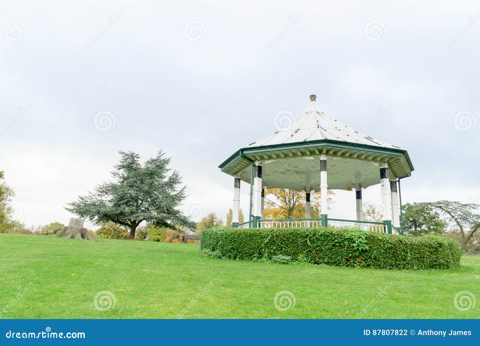 Typical Park Open Air Building Stock Photo - Image of iron, fencing ...