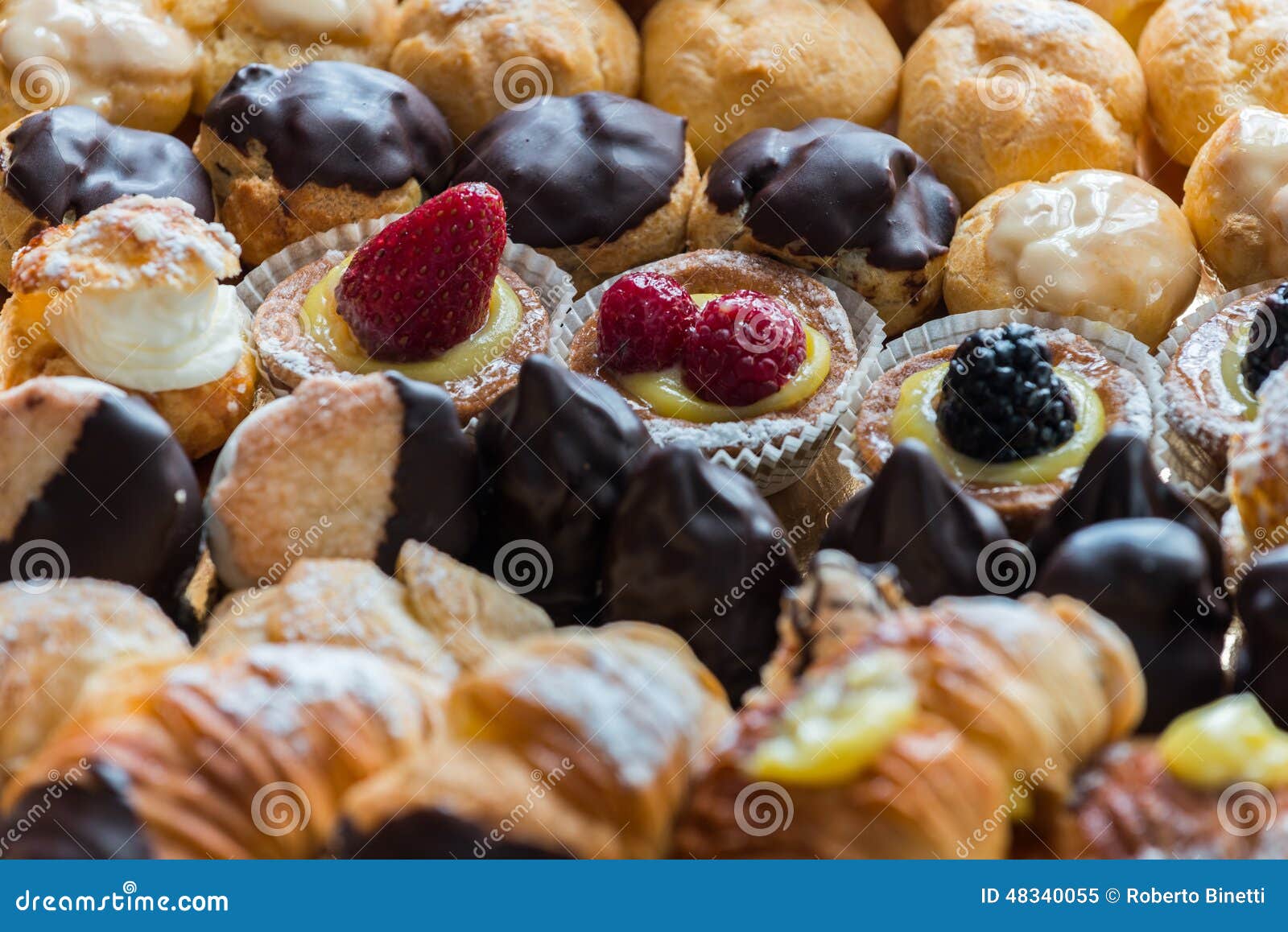 Typical pastries stock image. Image of italian, chocolate - 48340055