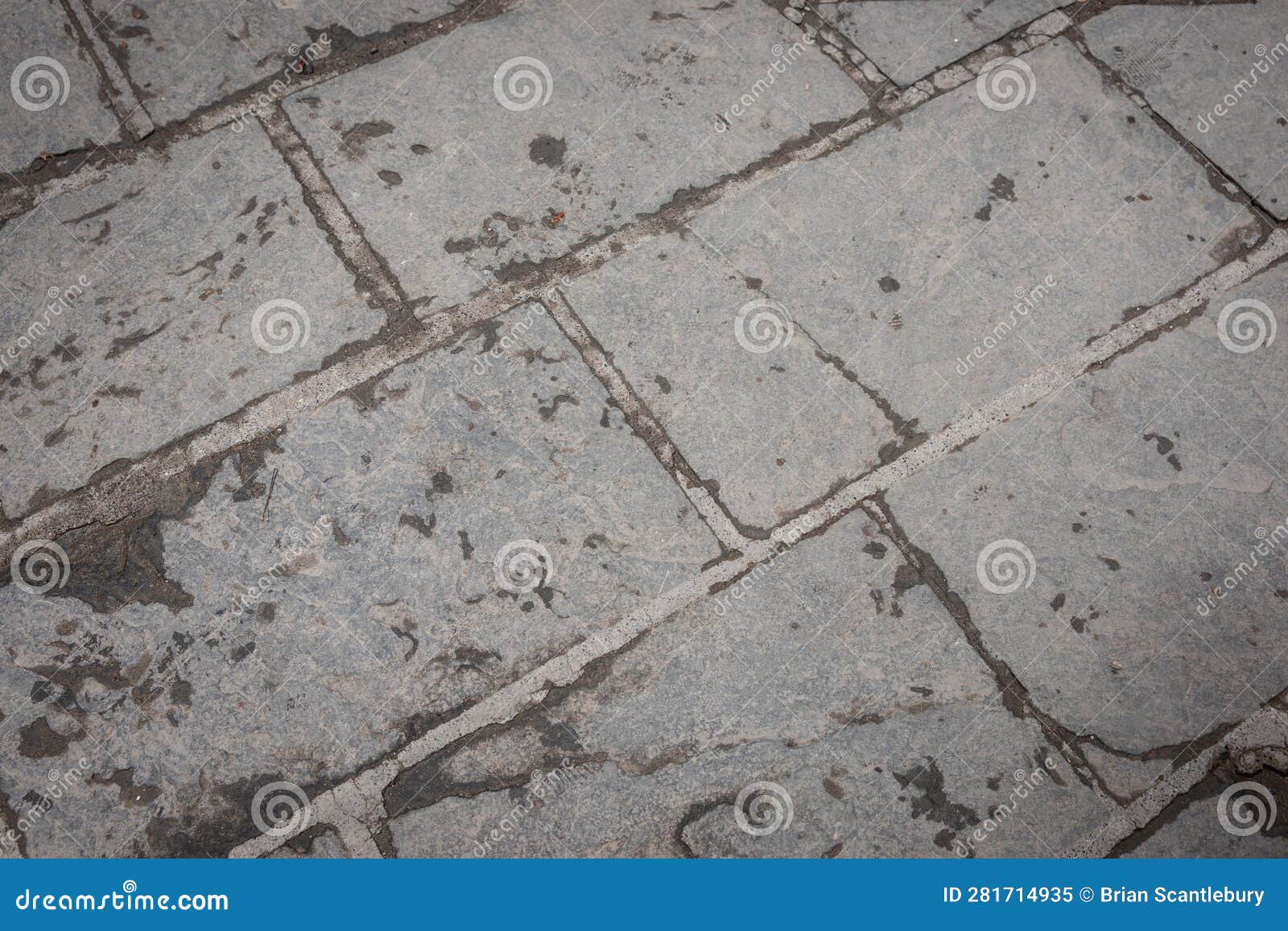 Typical Pattern of Concrete Cobblestone Path Stock Image - Image of ...