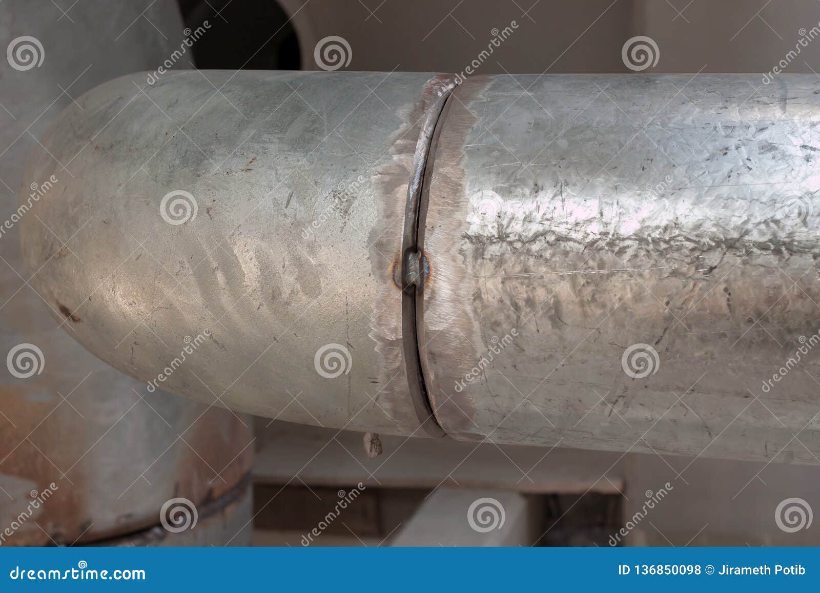 Typical Pipe Wellding Gap with Taper of Pipe and Small Gap Stock Photo ...