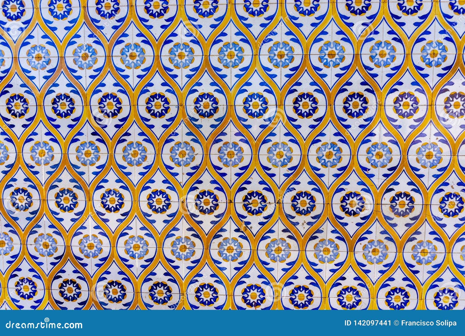 Typical Portuguese Decorations with Colored Ceramic Tiles - Frontal ...