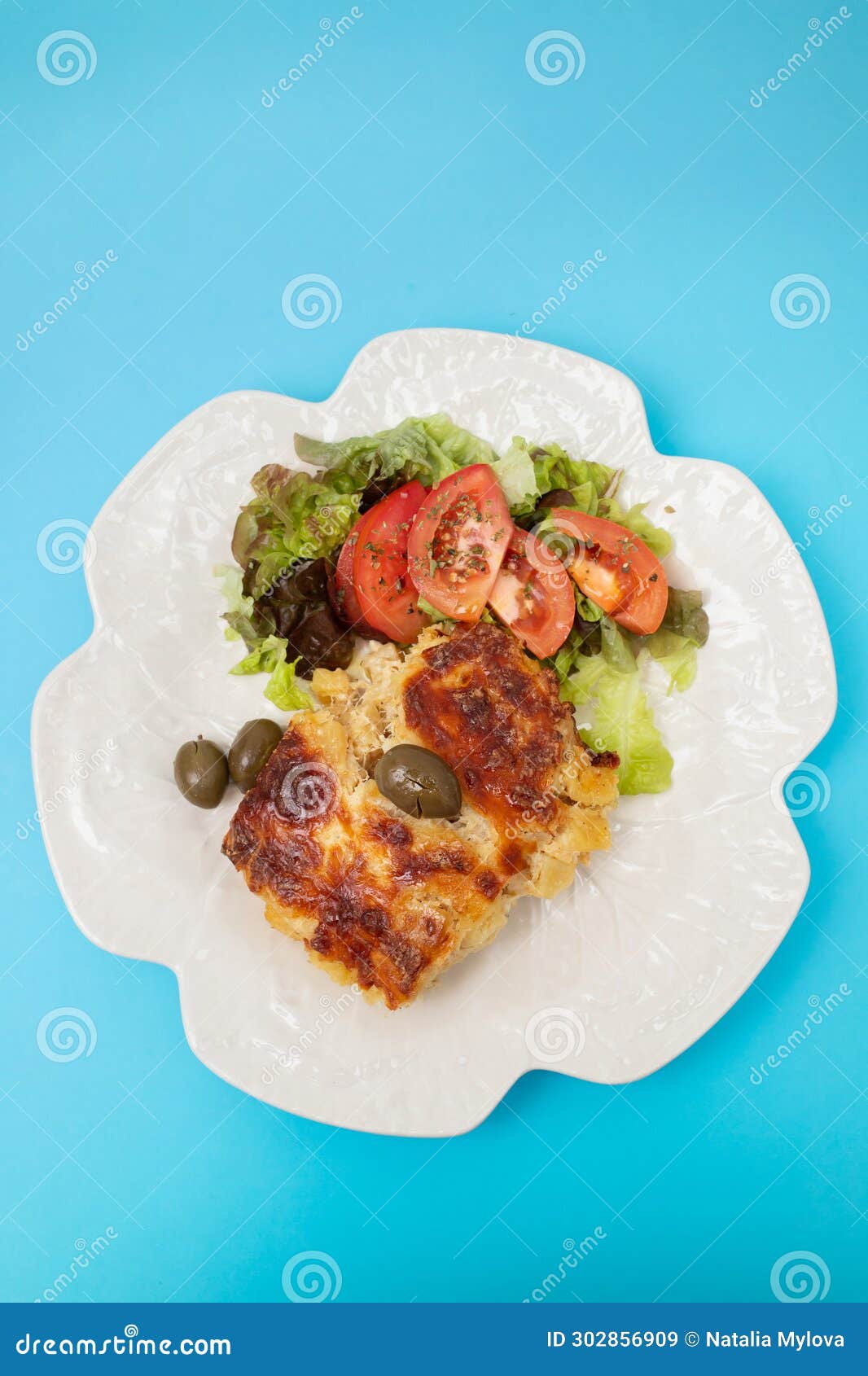 Typical Portuguese Dish with Cod Fish of Bacalhau Com Natas Stock Image ...
