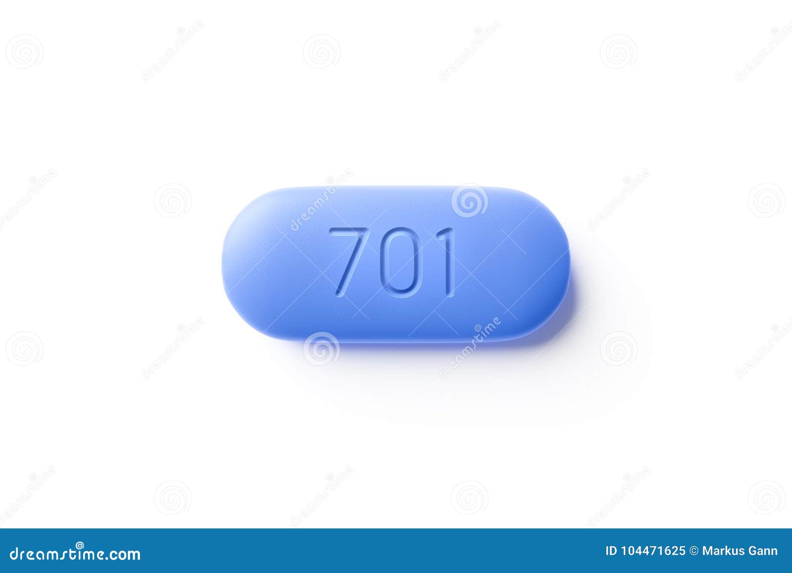 Typical PrEP Pill with the Number 701 Stock Illustration - Illustration ...