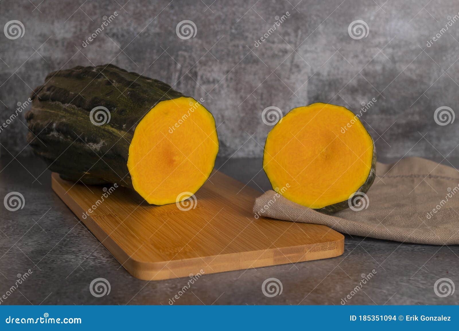 Typical Pumpkin from Peru, Also Called As: Zapallo Loche Stock Photo ...