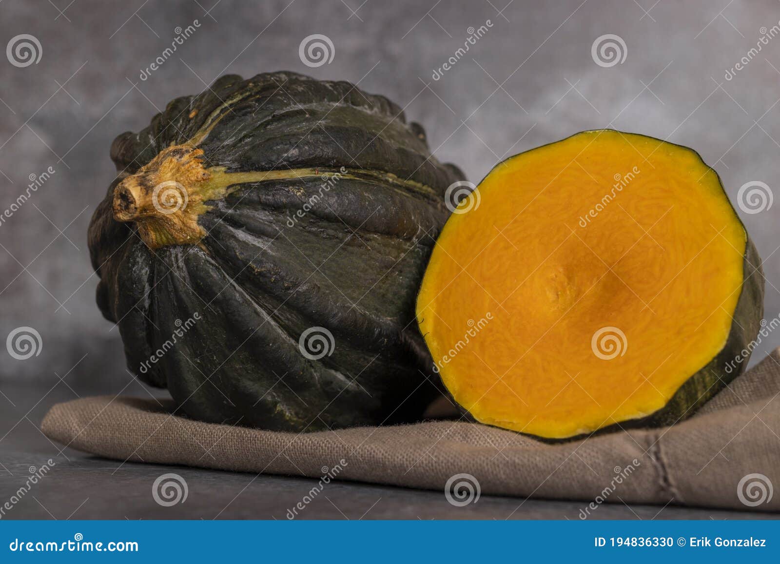 Typical Pumpkin from Peru, Also Called As: Zapallo Loche Stock Photo ...