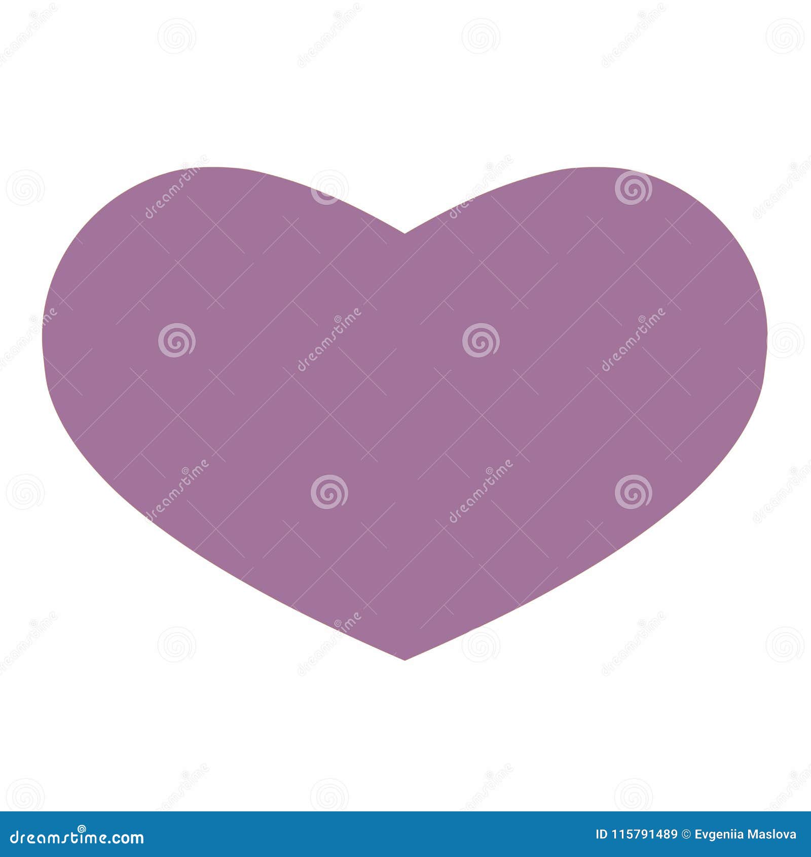 A typical purple heart stock illustration. Illustration of pictogram ...