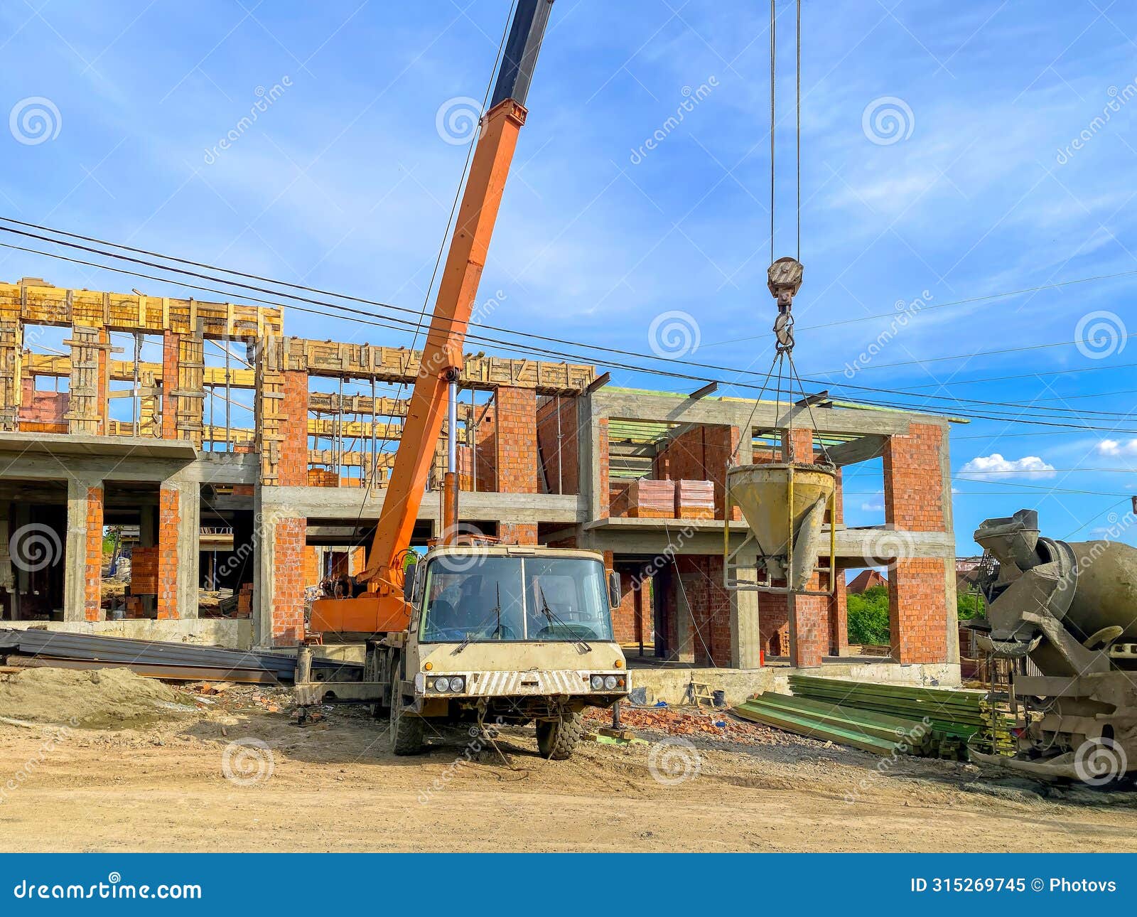 Typical Ranch Style Condo a House is Constructed of Bricks during ...