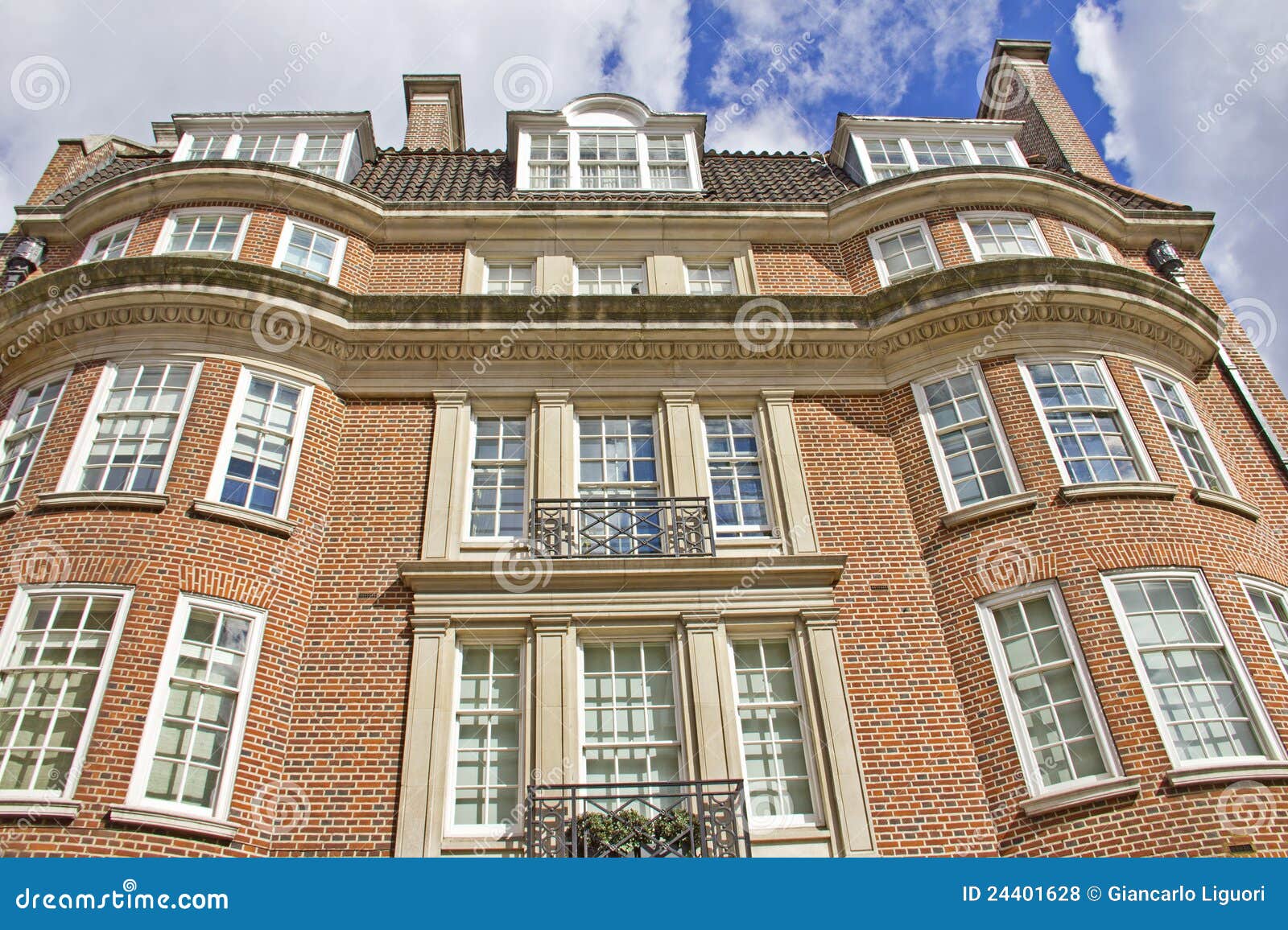 Typical Red-brick Building in London Stock Photo - Image of ...