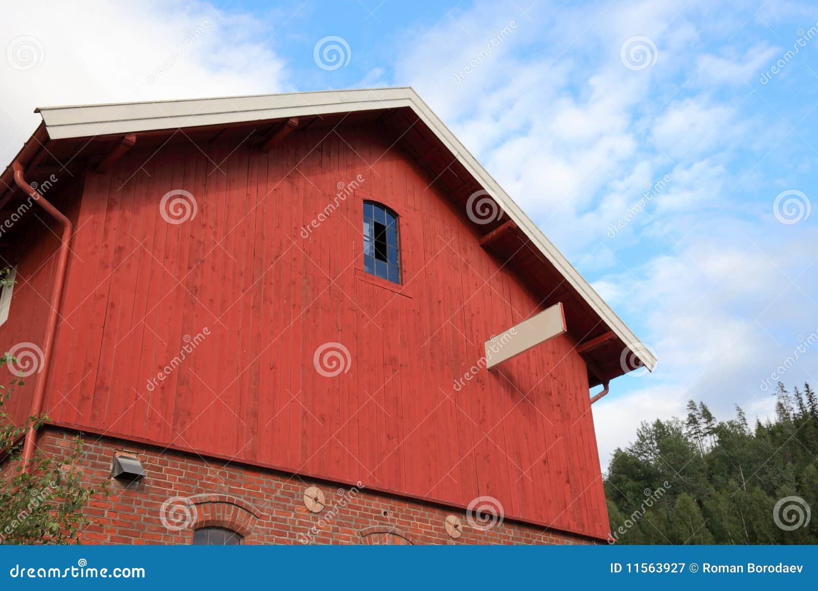 Typical red home. stock image. Image of architectural - 11563927