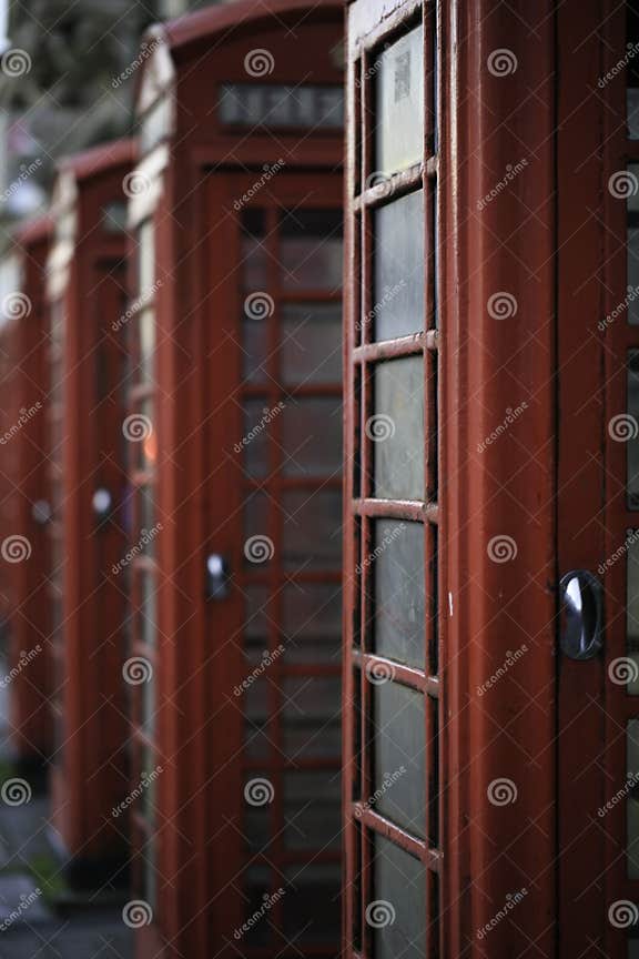 Typical Red Phone Cabins in Blackpool Stock Image - Image of capital ...