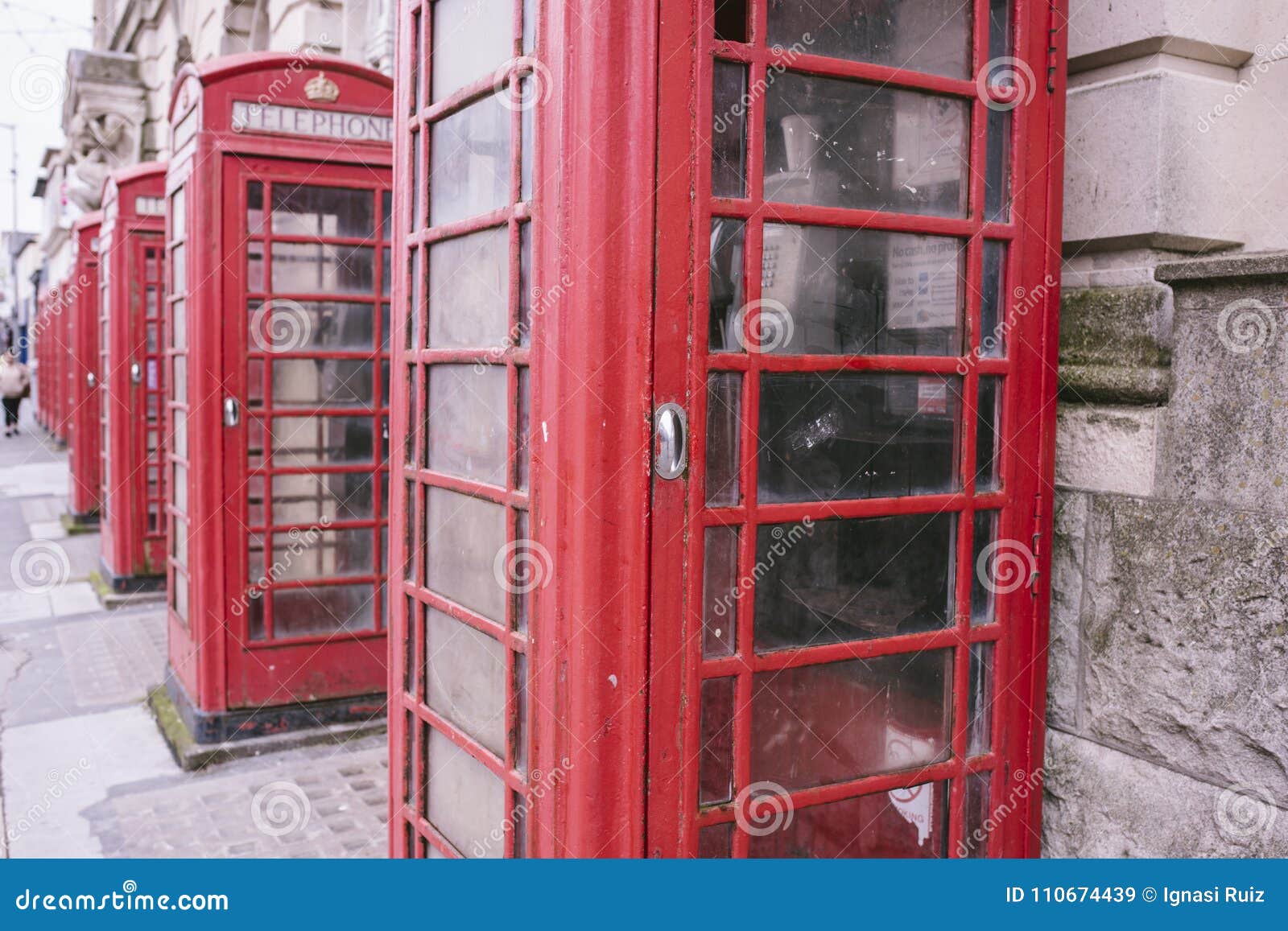Typical Red Phone Cabins in Blackpool Stock Image - Image of classic ...