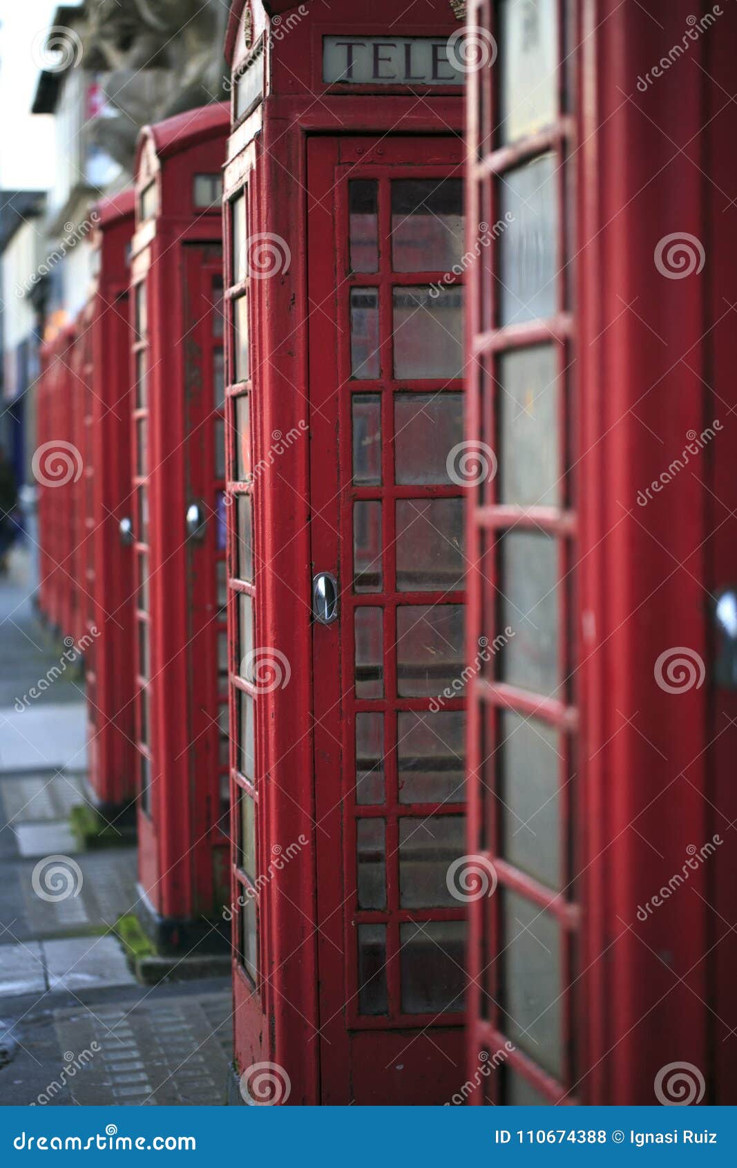 Typical Red Phone Cabins in Blackpool Stock Photo - Image of capital ...