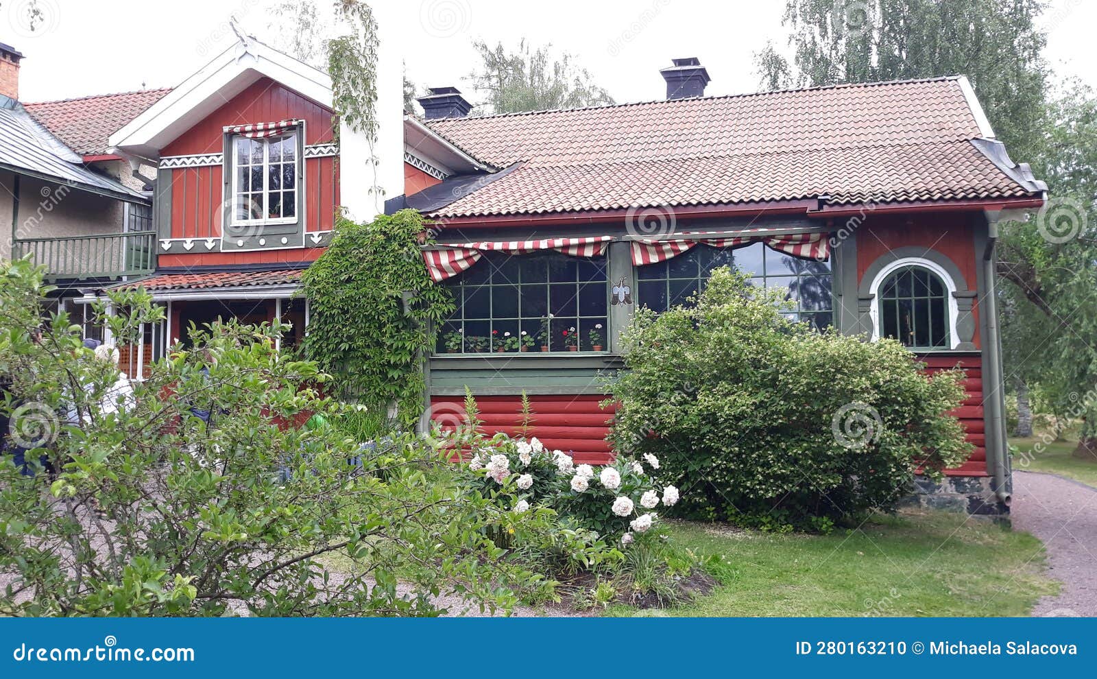 Typical Red Swedish House on a Countryside Stock Photo - Image of house ...