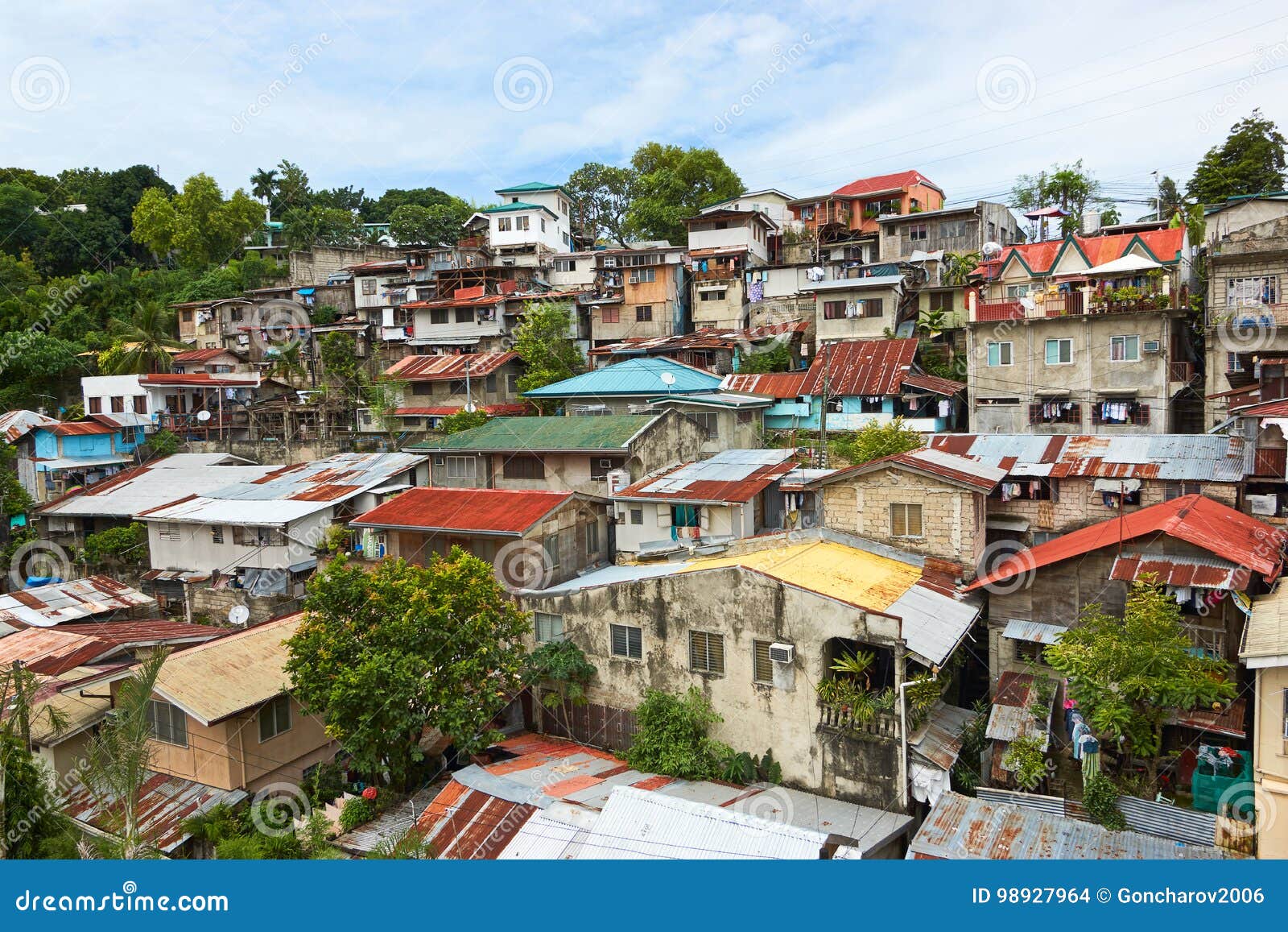 Residential Area in Cebu City, Philippines Stock Photo - Image of ...