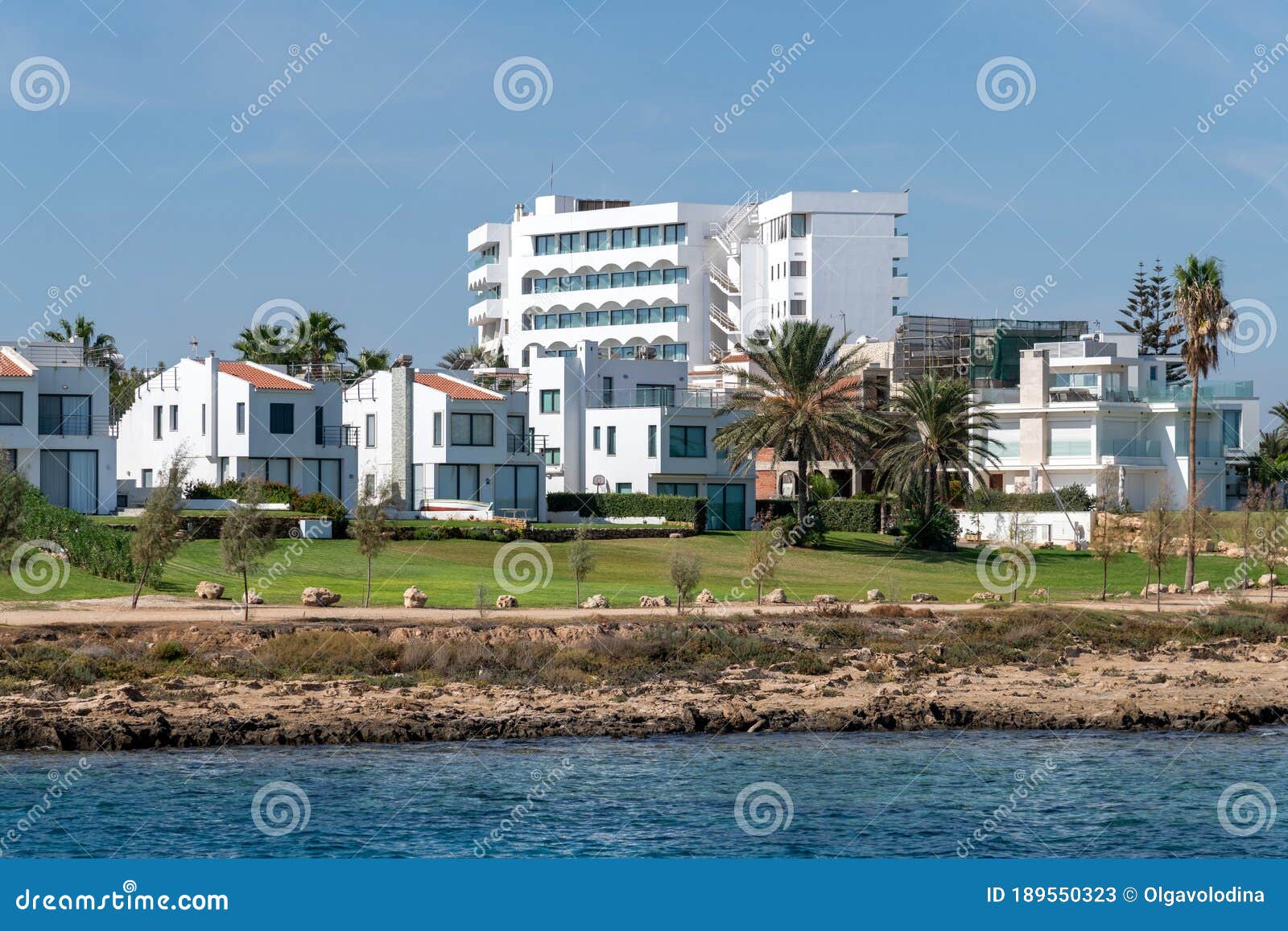 The Typical Residential Buildings in the Cyprus Stock Image - Image of ...