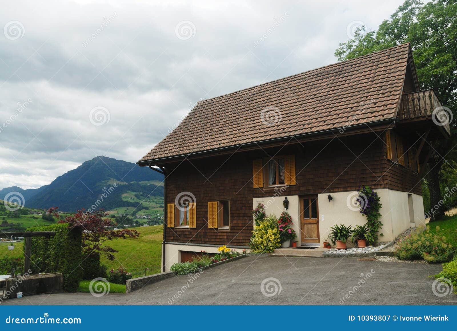 Typical residential house stock image. Image of mountains - 10393807