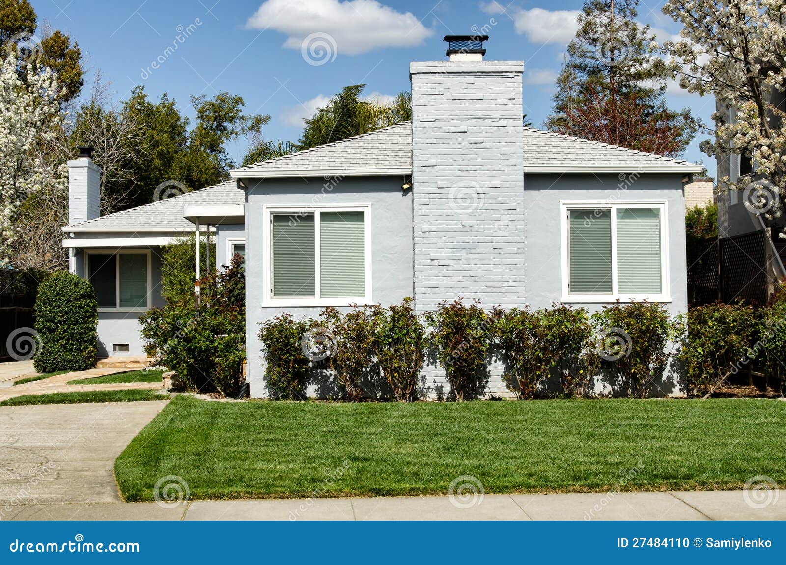 Typical residential house stock photo. Image of property - 27484110