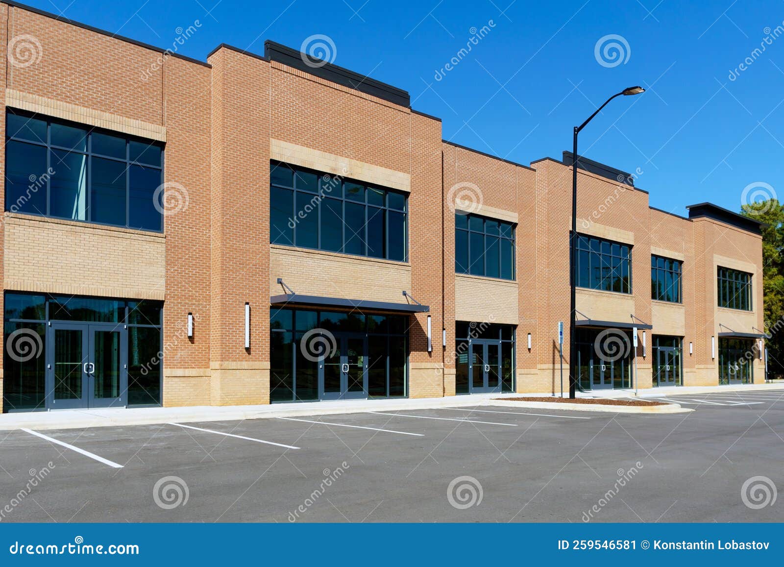 Typical Retail/ Office Building Stock Image - Image of real, sidewalk ...