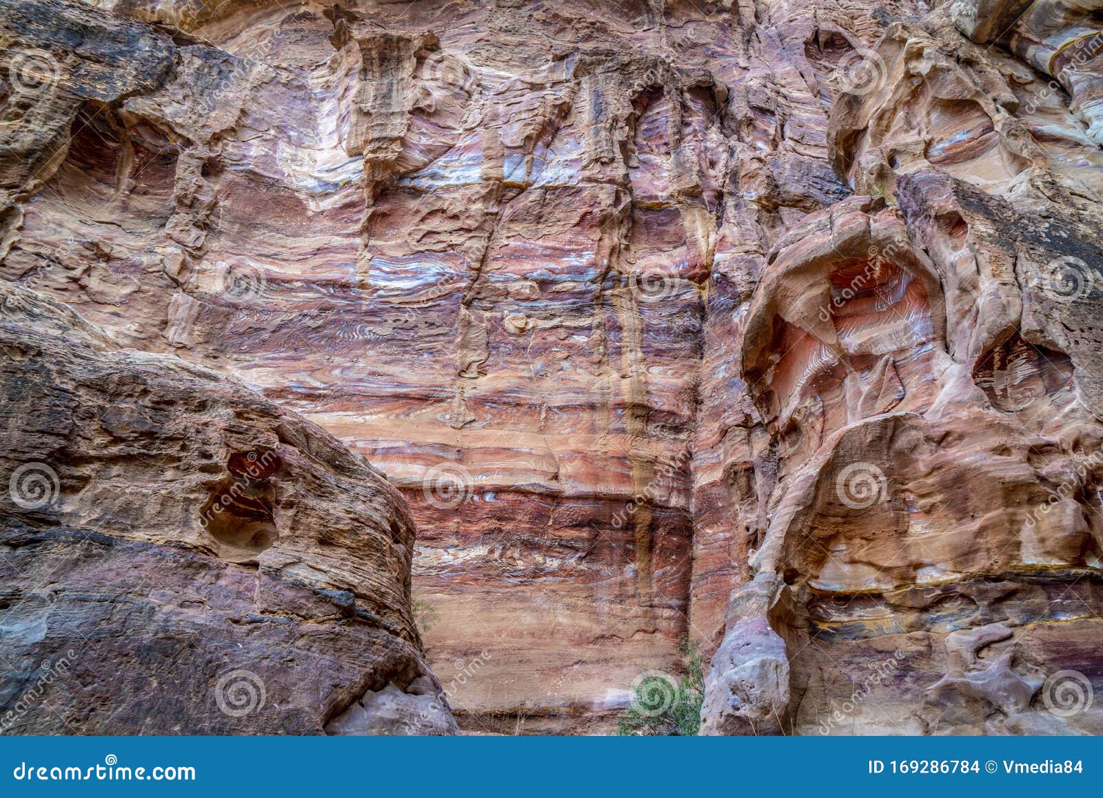 Typical Rocks in Petra, Jordan Stock Photo - Image of facade, culture ...
