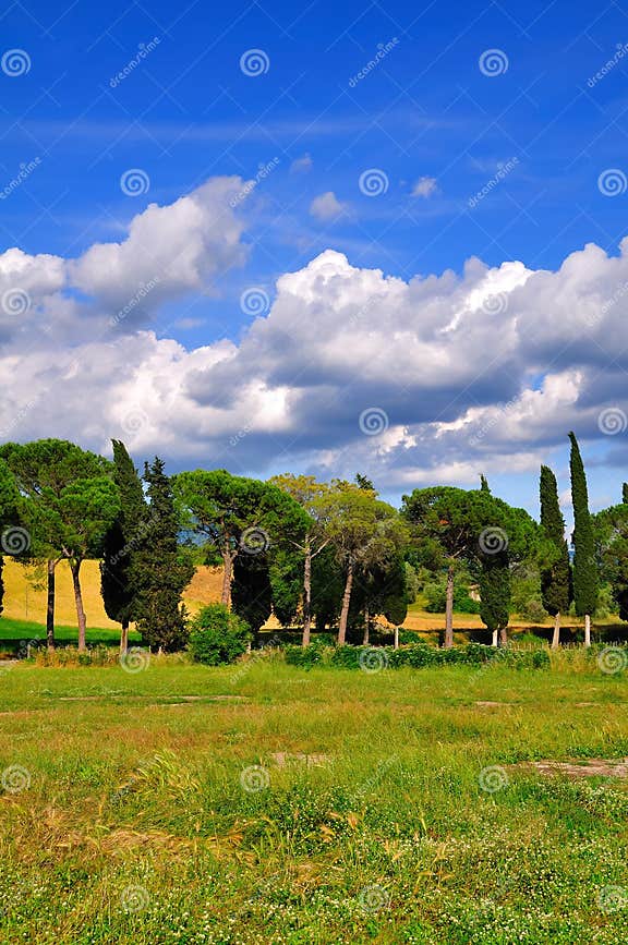 Typical Roman Countryside stock image. Image of italian - 5457845