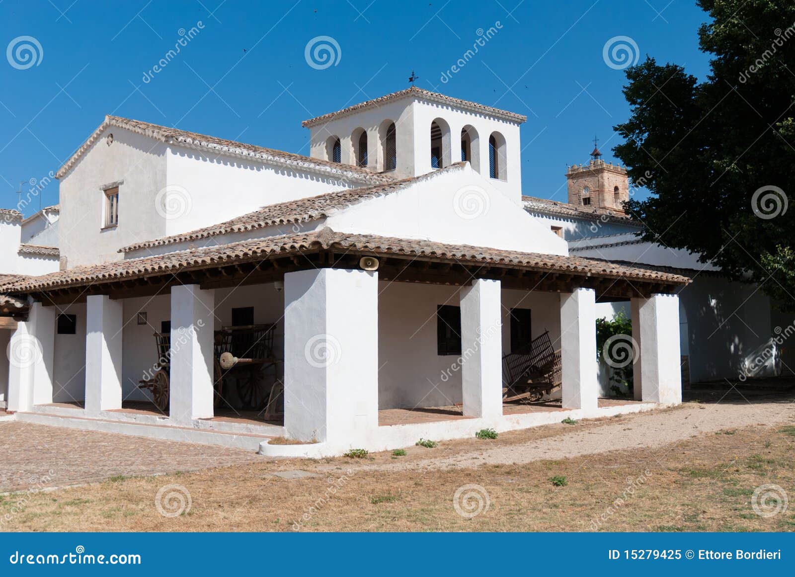 Typical Rural Building in La Mancha Stock Image - Image of cervantes ...