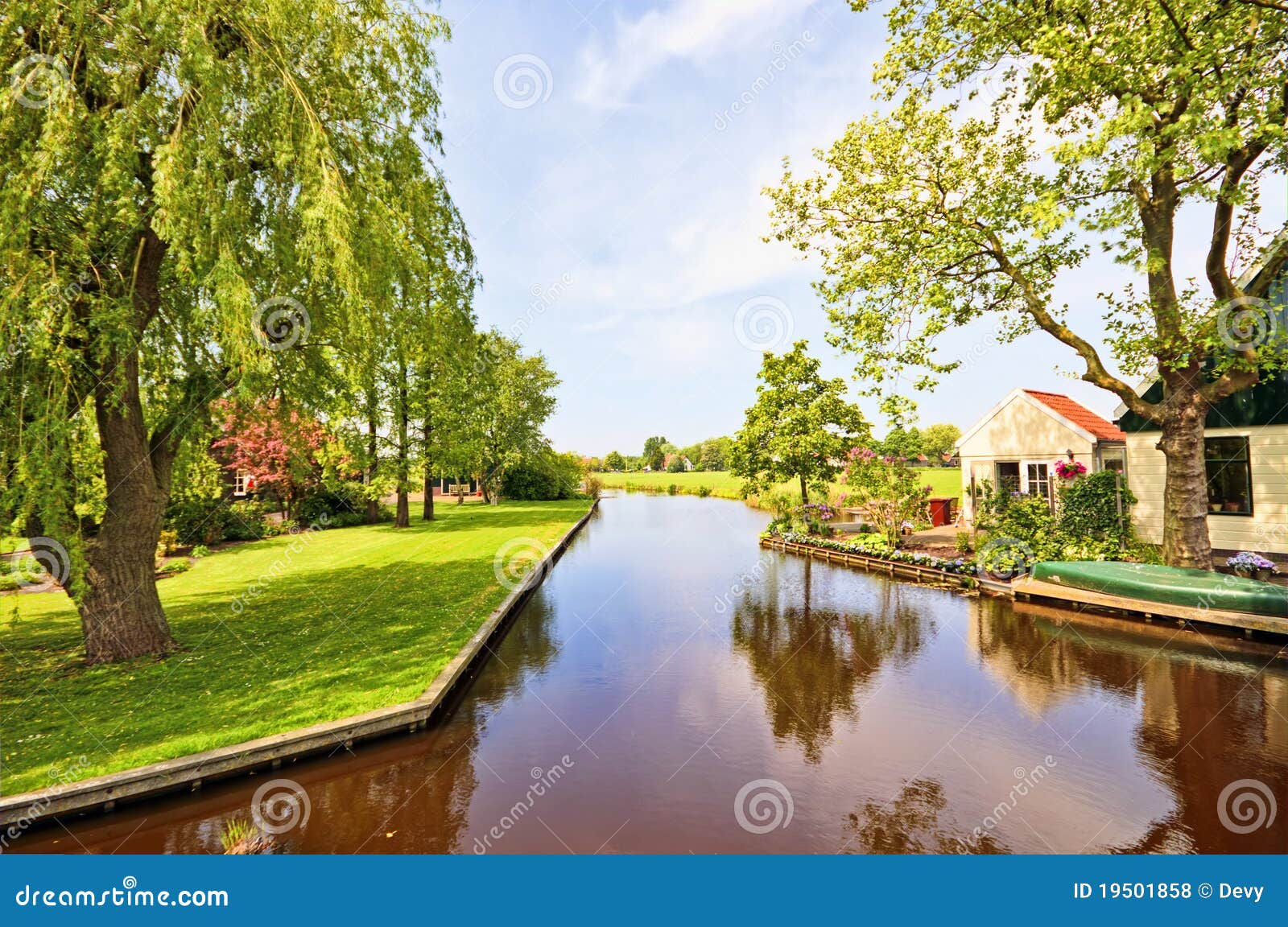 Typical Rural Dutch Landscape Stock Photo - Image of dutch, landscape ...