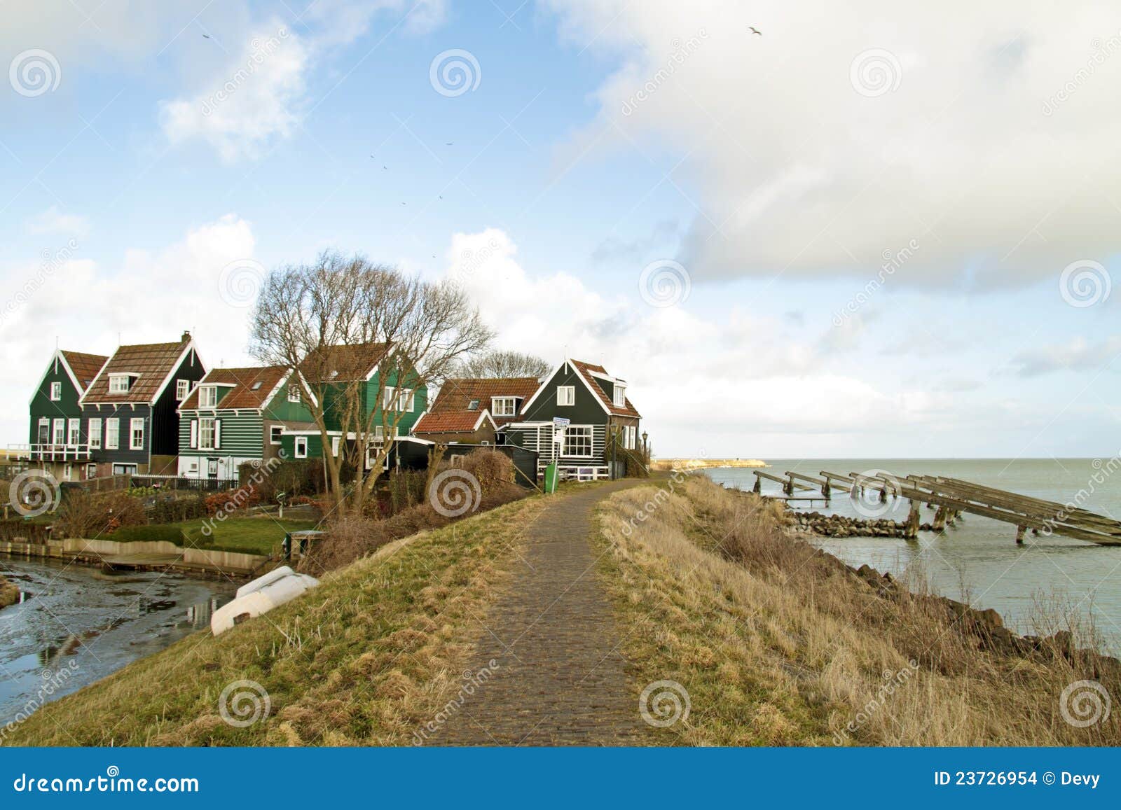 Typical Rural Dutch Landscape Stock Photo - Image of clouds, europe ...