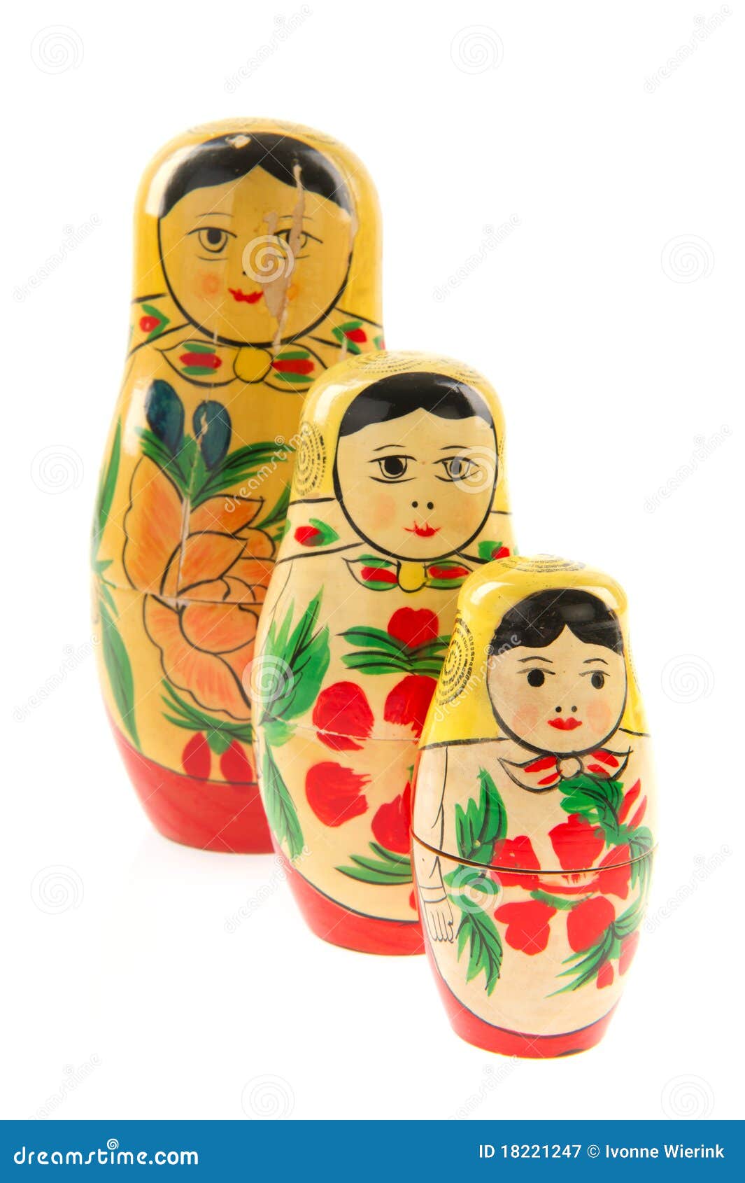 Typical Russian Babushka stock image. Image of studio - 18221247