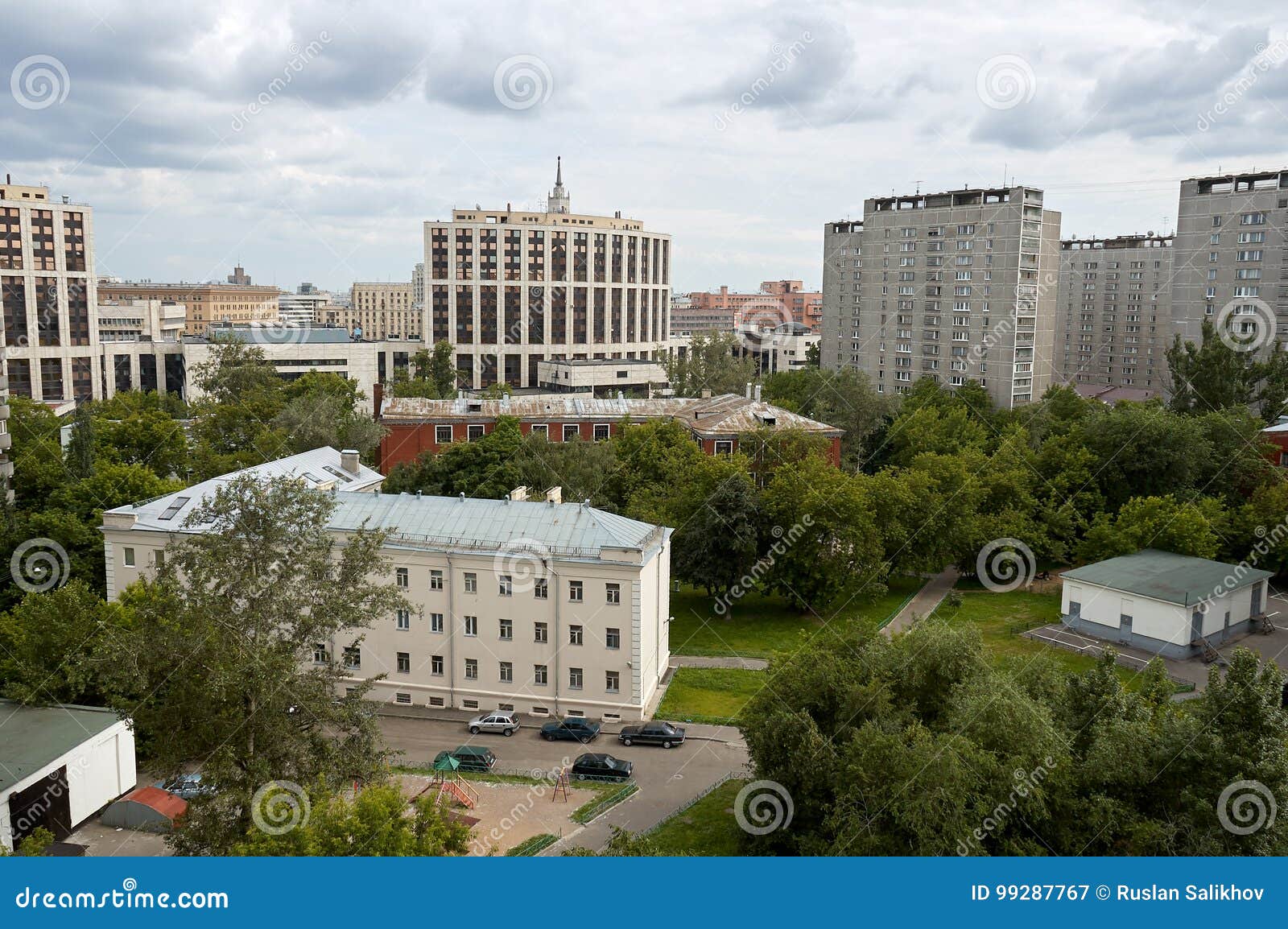 Typical Russian Landscape And Architecture Backdrop Stock Photography ...