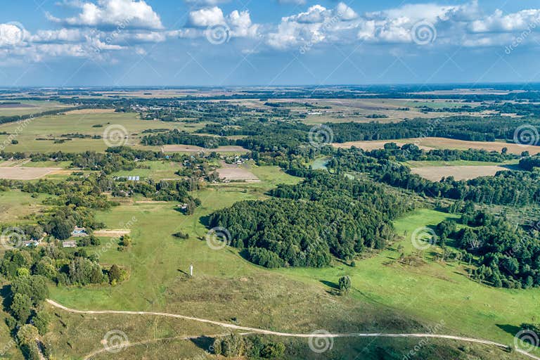 Typical Russian Plain Landscape. Stock Photo - Image of scene, summer ...