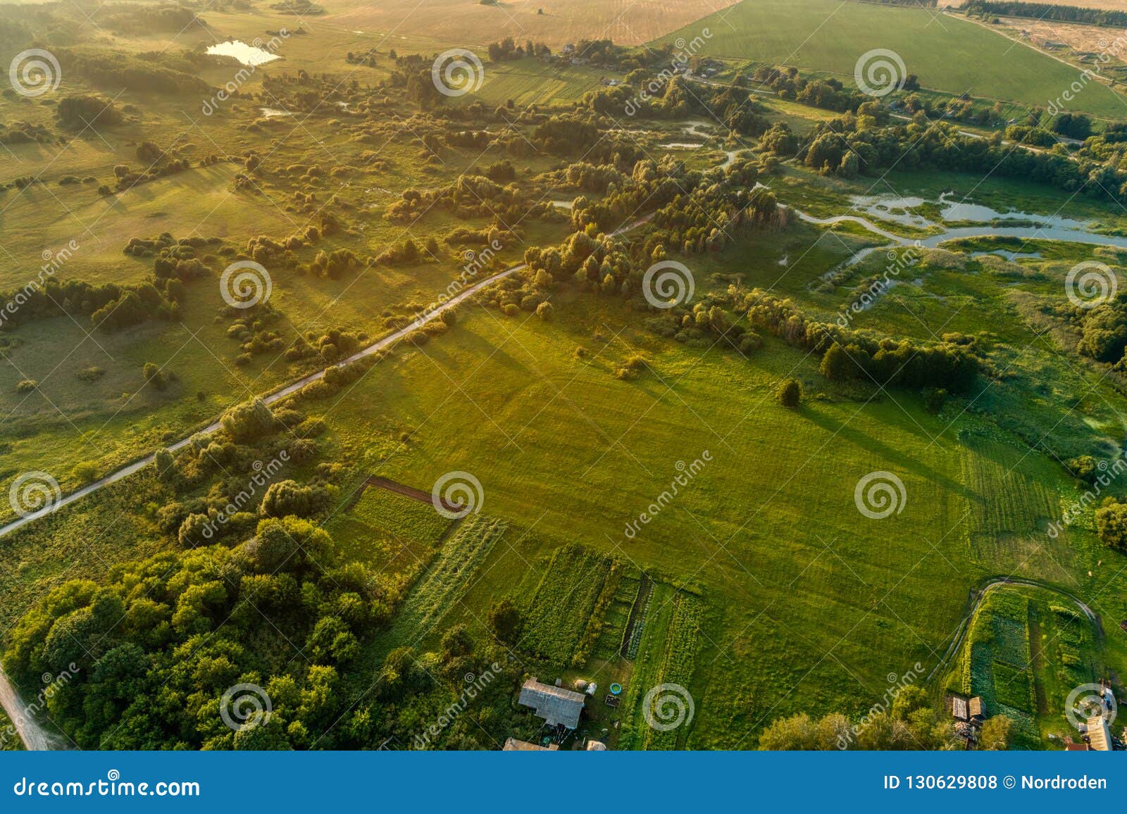 Typical Russian Plain Landscape. Stock Photo - Image of background ...
