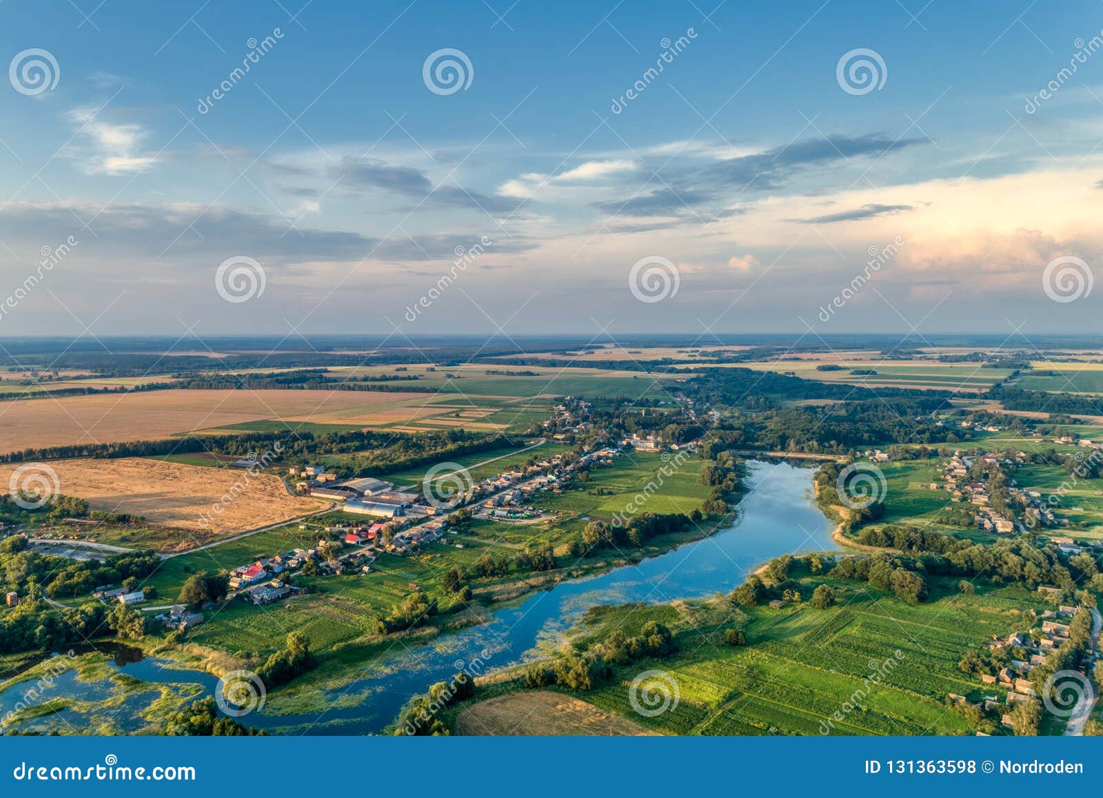Typical Russian Plain Landscape. Stock Photo - Image of country ...