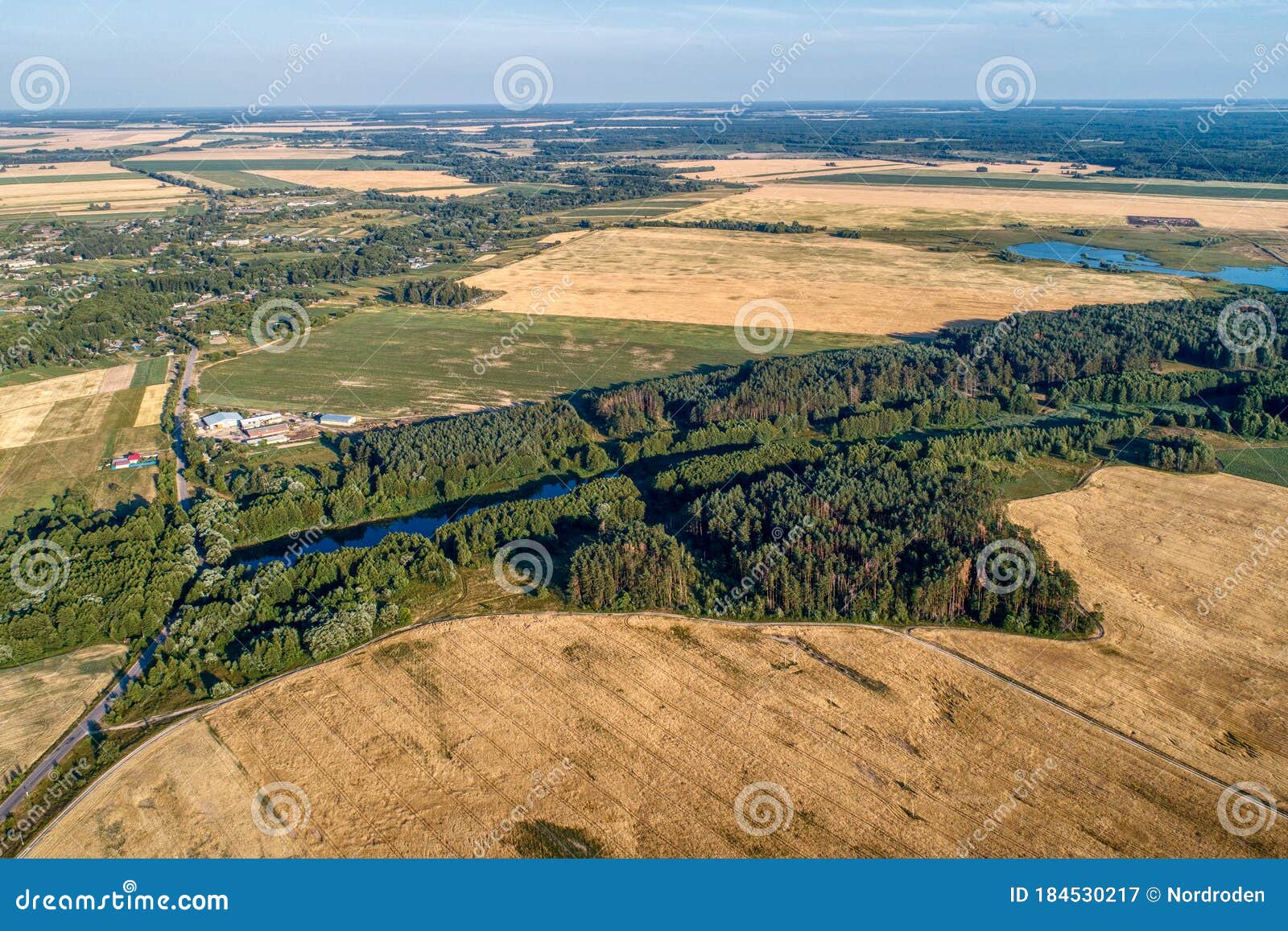 Typical Russian Plain Landscape. Stock Image - Image of like ...