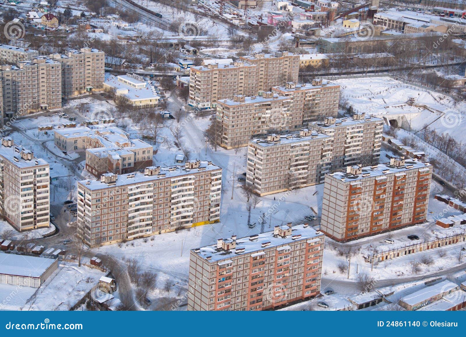 Typical Russian Residential Multistory Building in Stock Photo - Image ...