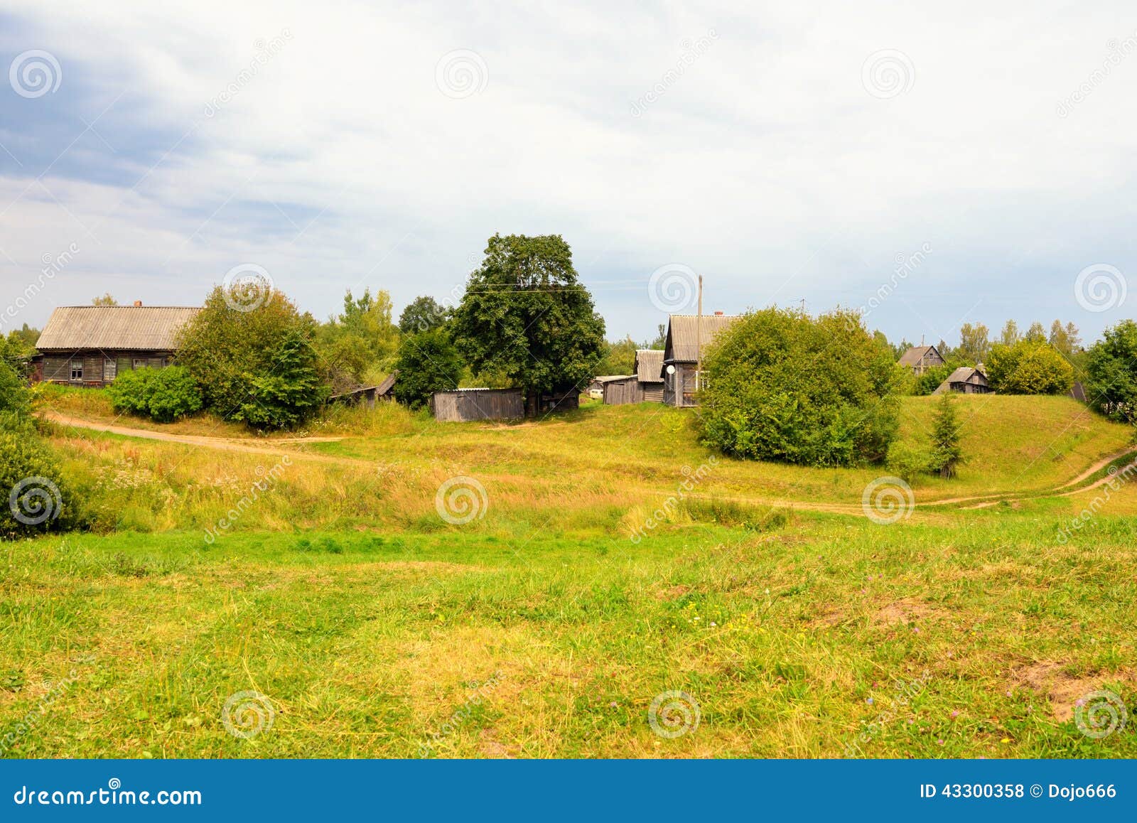 Typical Russian Village House in the Countryside Stock Photo - Image of ...