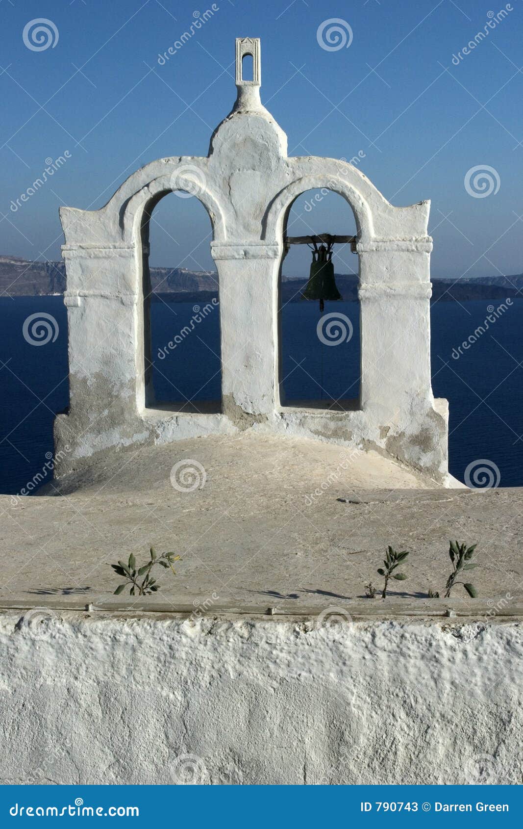 Typical Scene from the Greek Island of Santorini Stock Image - Image of ...