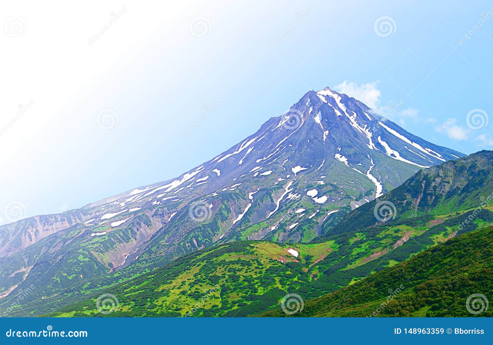 Typical Sleeping Volcano: Vilyuchinsky Volcano Stock Image - Image of ...