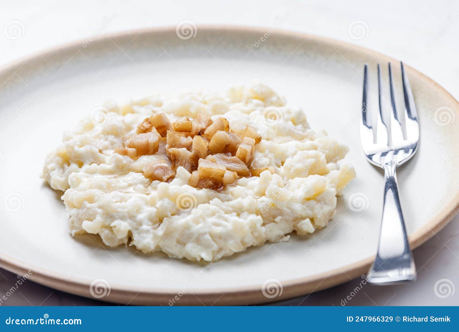 Typical Slovakian Food Called Halusky Stock Image - Image of dumpling ...