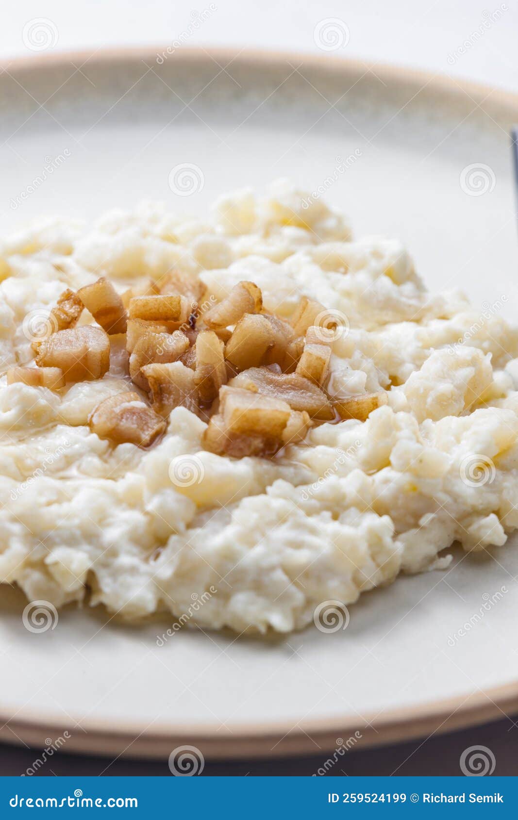 Typical Slovakian Food Called Halusky Stock Image - Image of dumpling ...