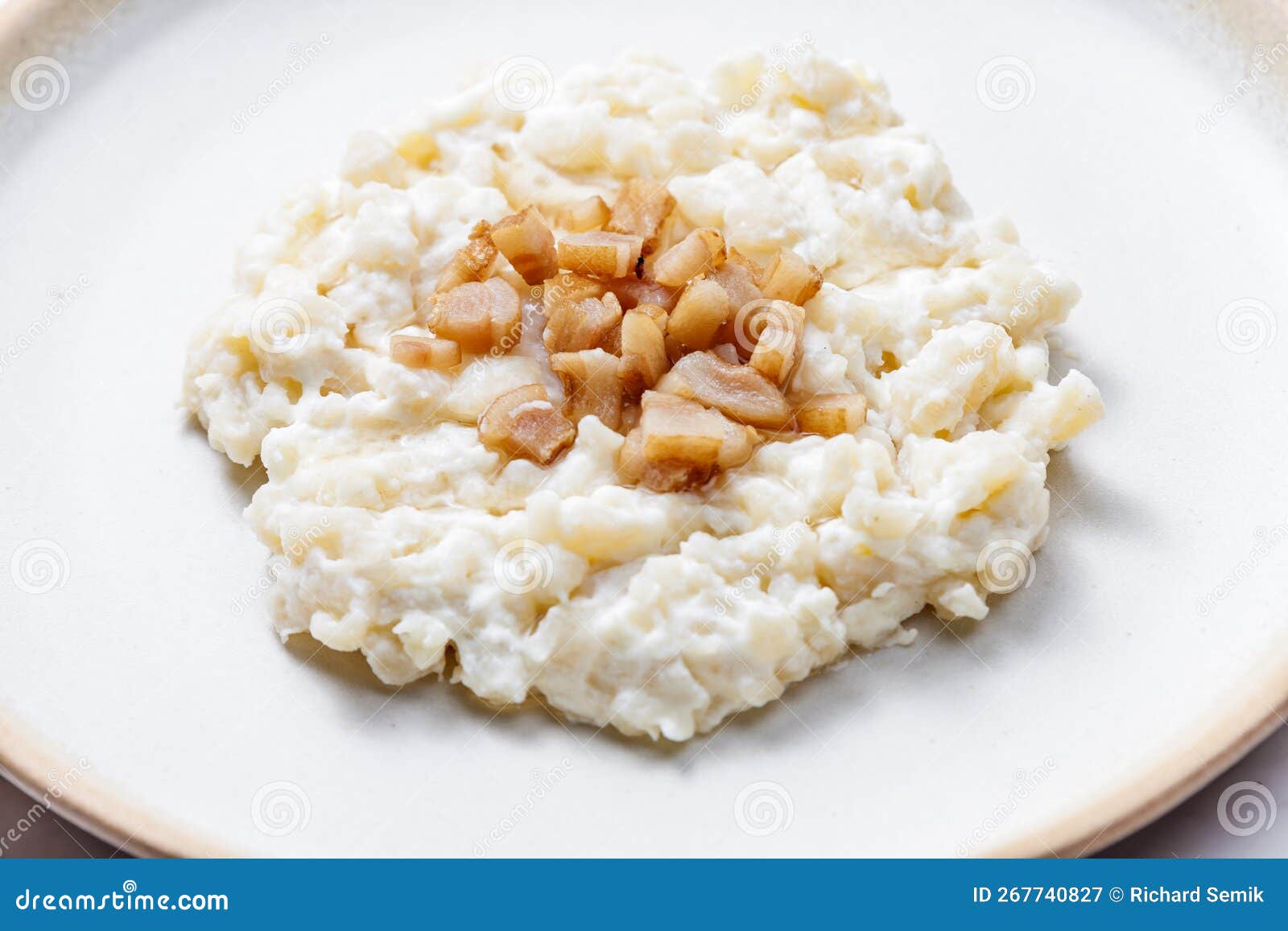 Typical Slovakian Food Called Halusky Stock Image - Image of dish ...