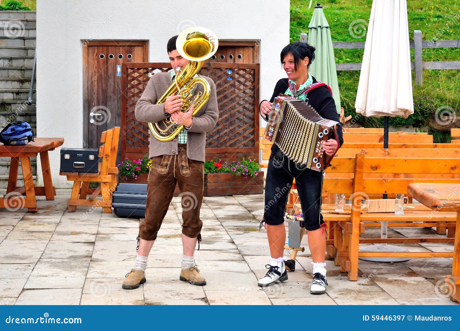 Typical South Tyrolean Band Editorial Photography - Image of nature ...